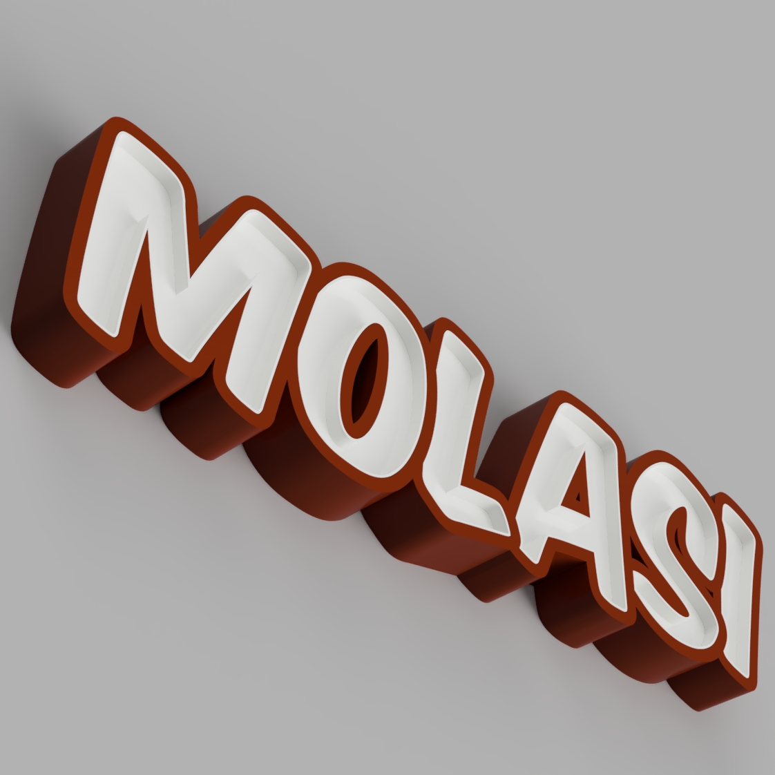 3D file NAMELED MOLASI - LED LAMP WITH NAME・3D printer design to ...