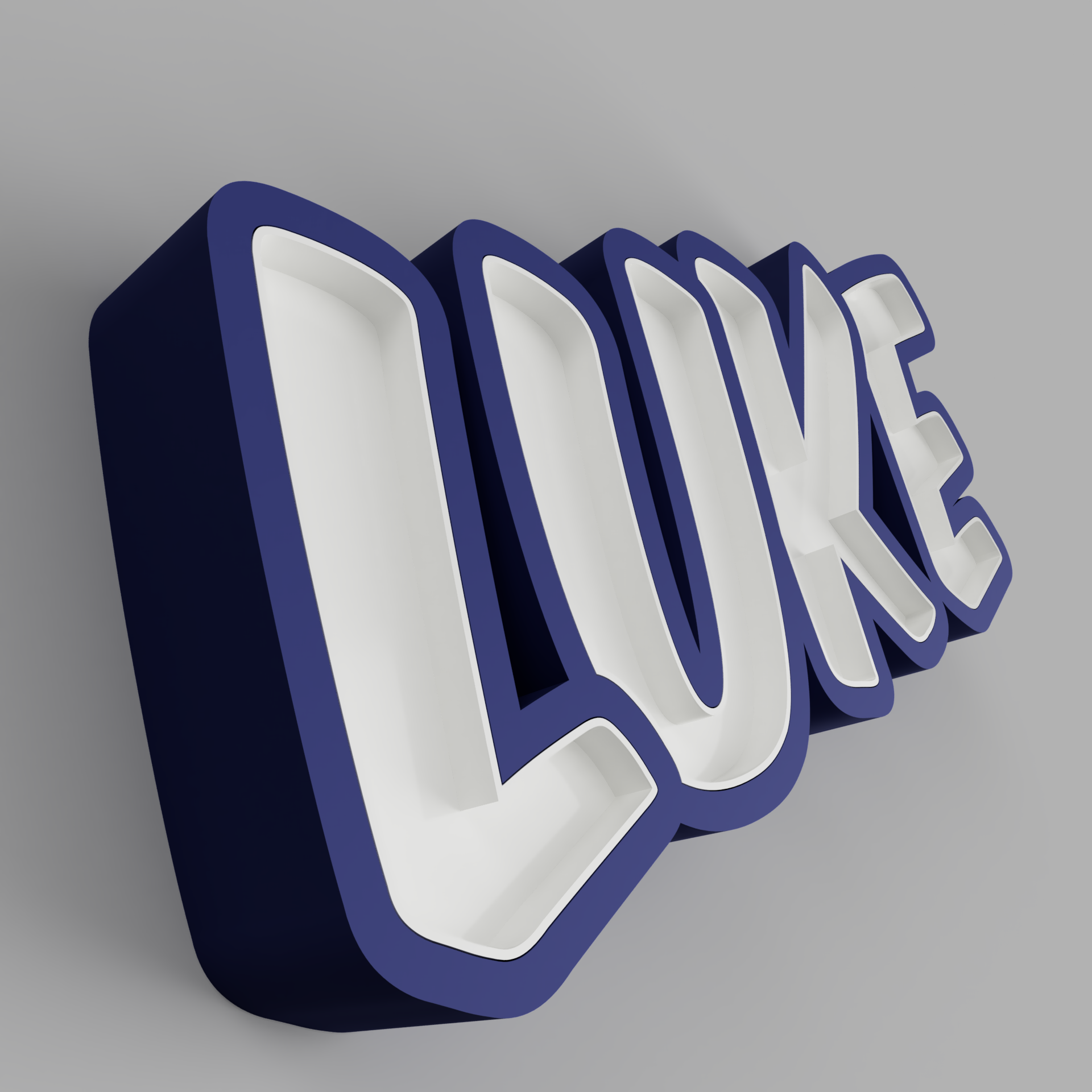 3D file LUKE - LED LAMP WITH NAME (NAMELED) 🔦・Design to download and 3D ...