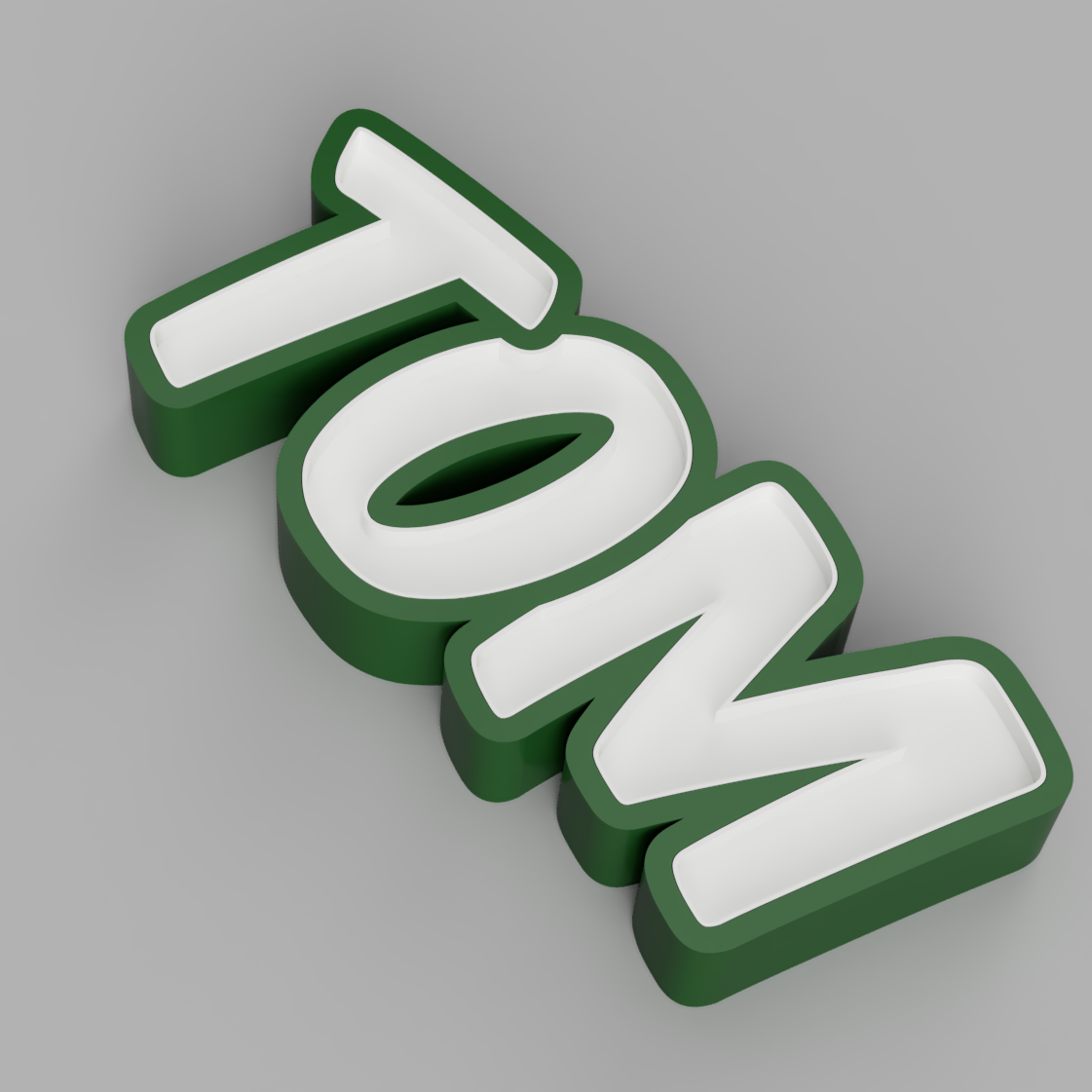 3D file NAMELED TOM - LED LAMP WITH NAME・Model to download and 3D print ...