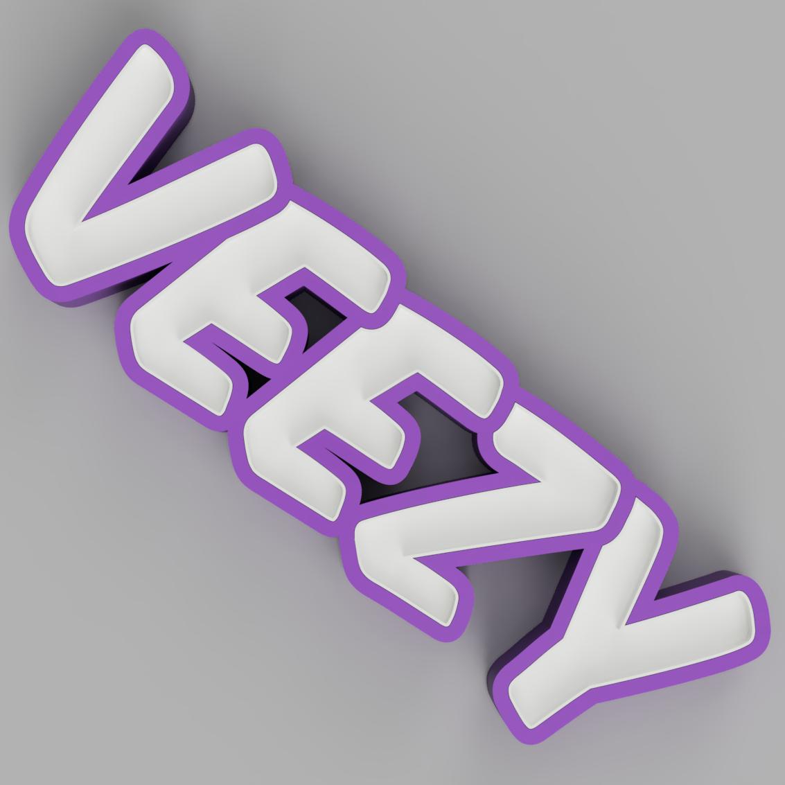 3D file NAMELED VEEZY - LED LAMP WITH NAME 🔦・3D printing design to ...