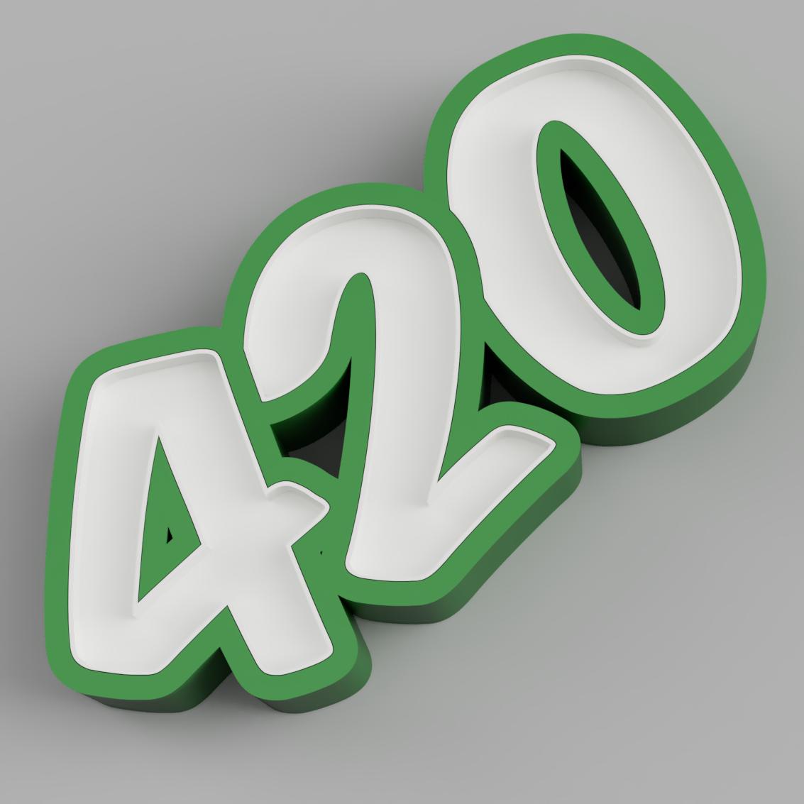 3D file NAMELED 420 - LED LAMP WITH NAME 🔦・3D printable model to ...