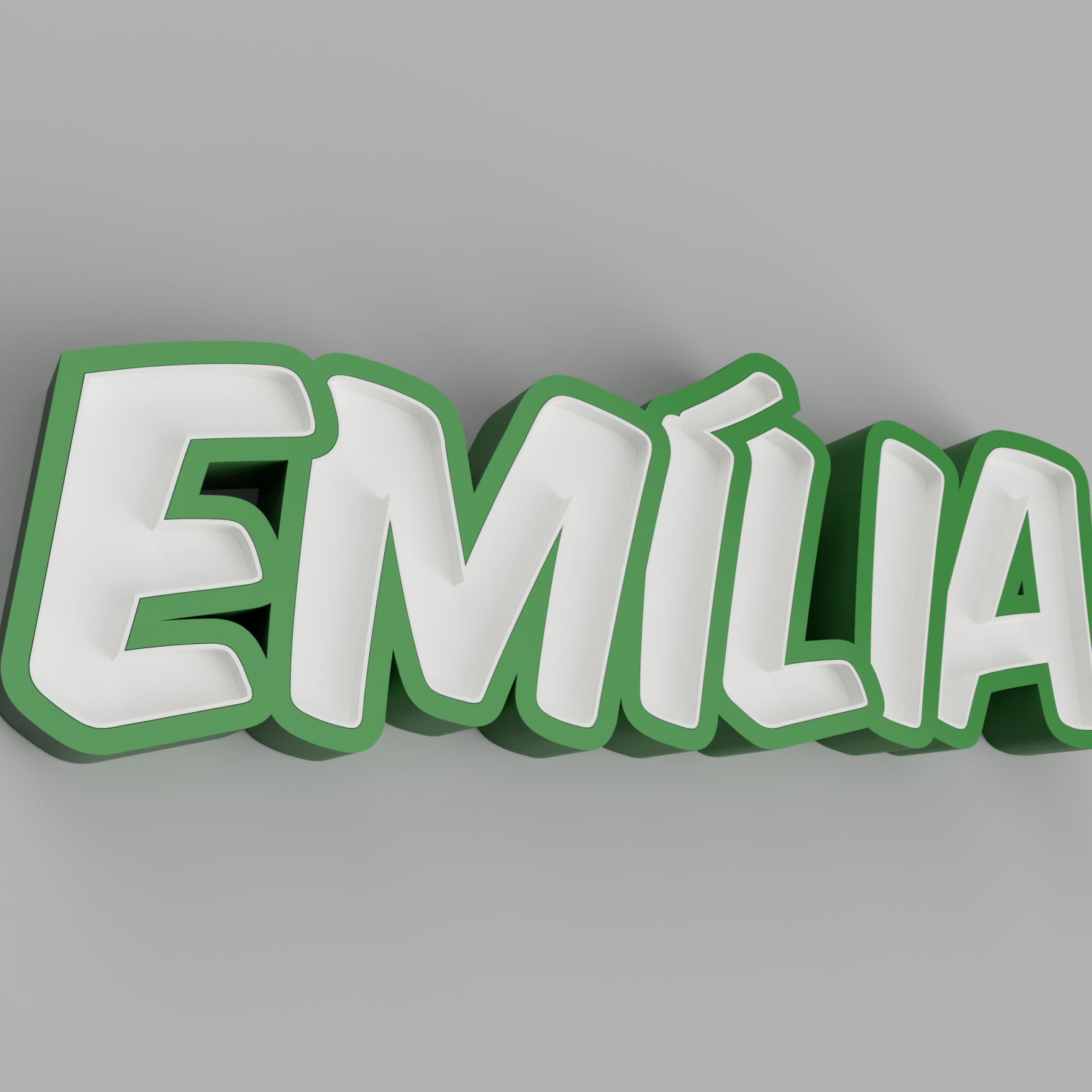 3D file EMÍLIA - LED LAMP WITH NAME (NAMELED)・Model to download and 3D ...