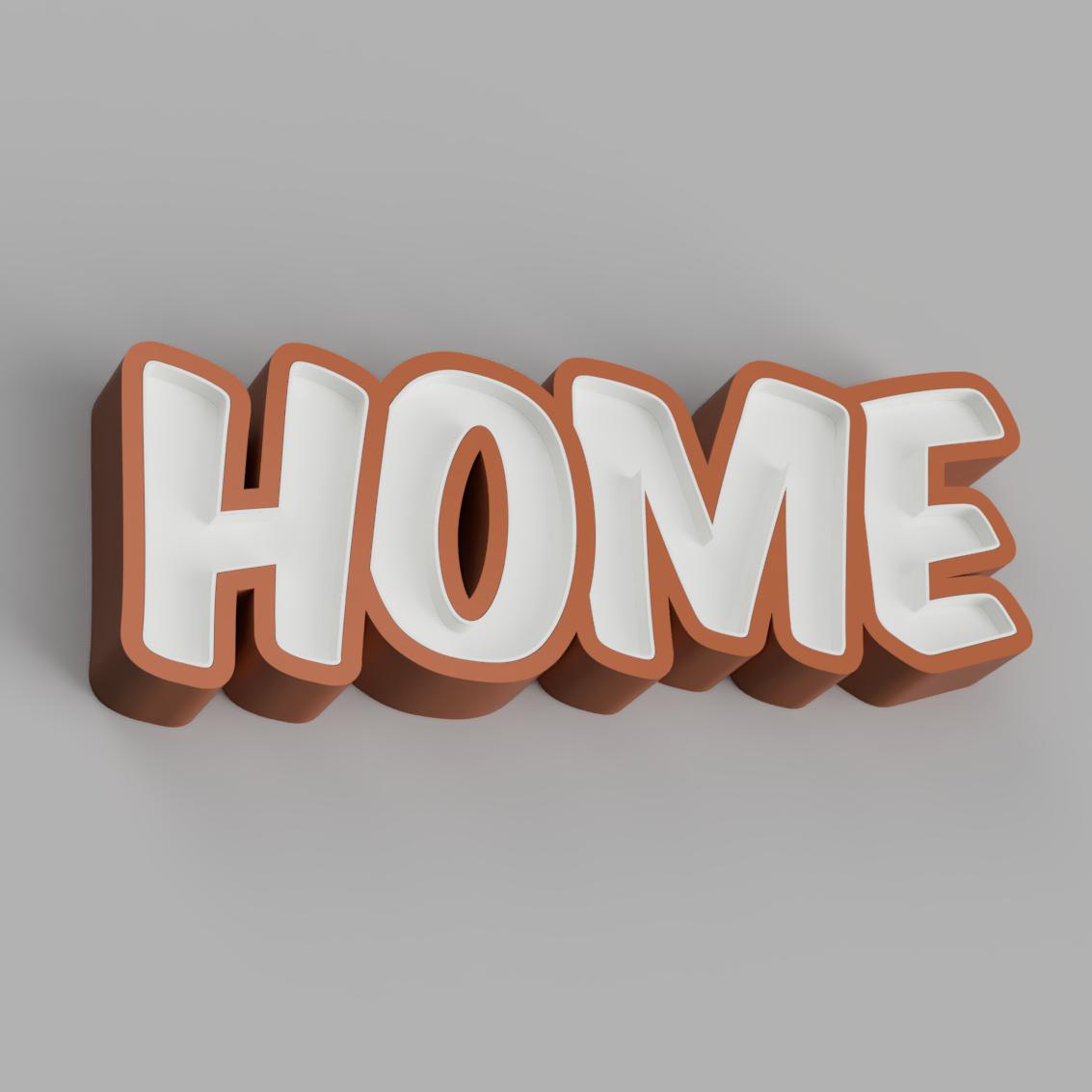 3D file NAMELED HOME - LED LAMP WITH NAME・Model to download and 3D ...