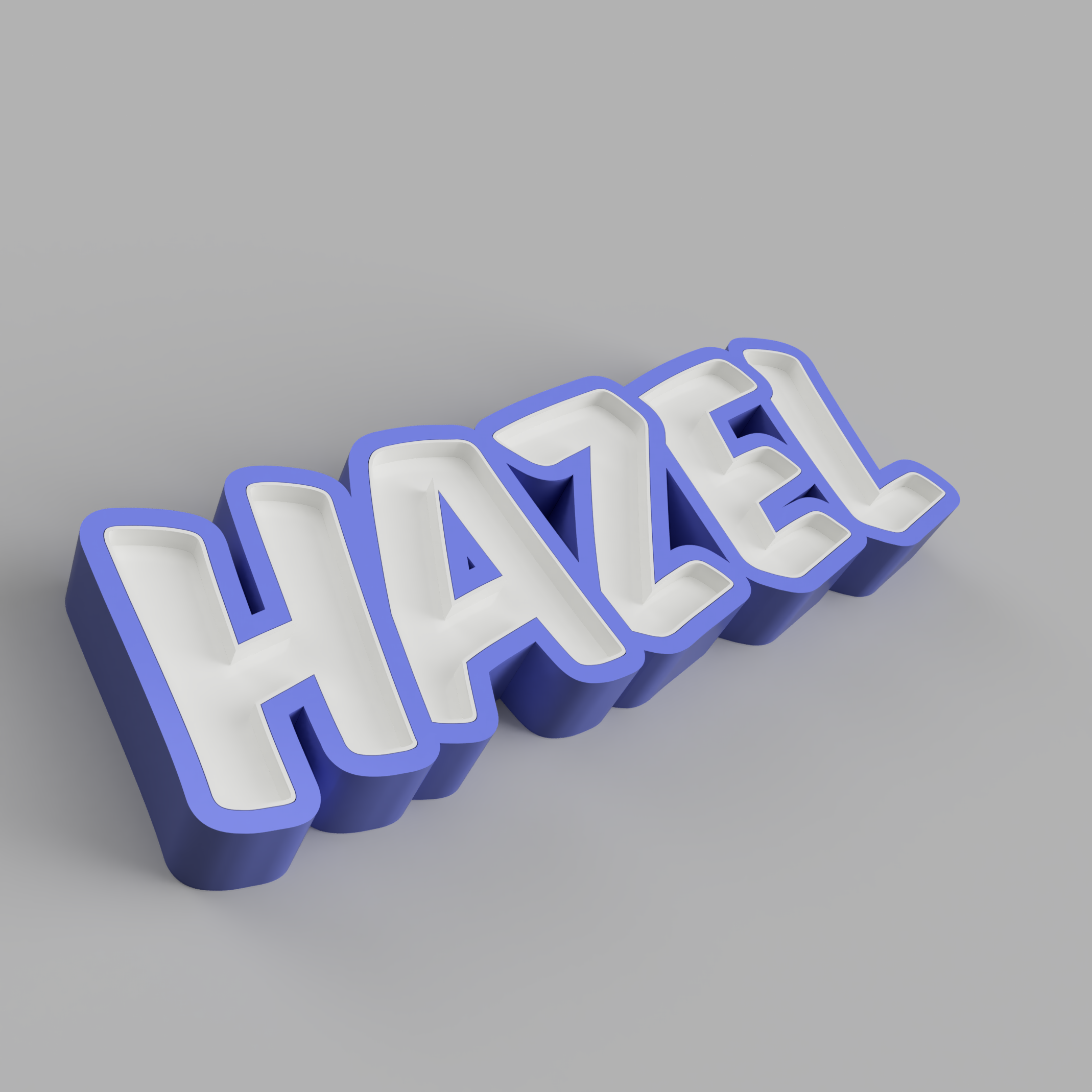 Fichier 3D HAZEL - LAMPE À LED AVEC NOM (NAMELED)・Design pour ...