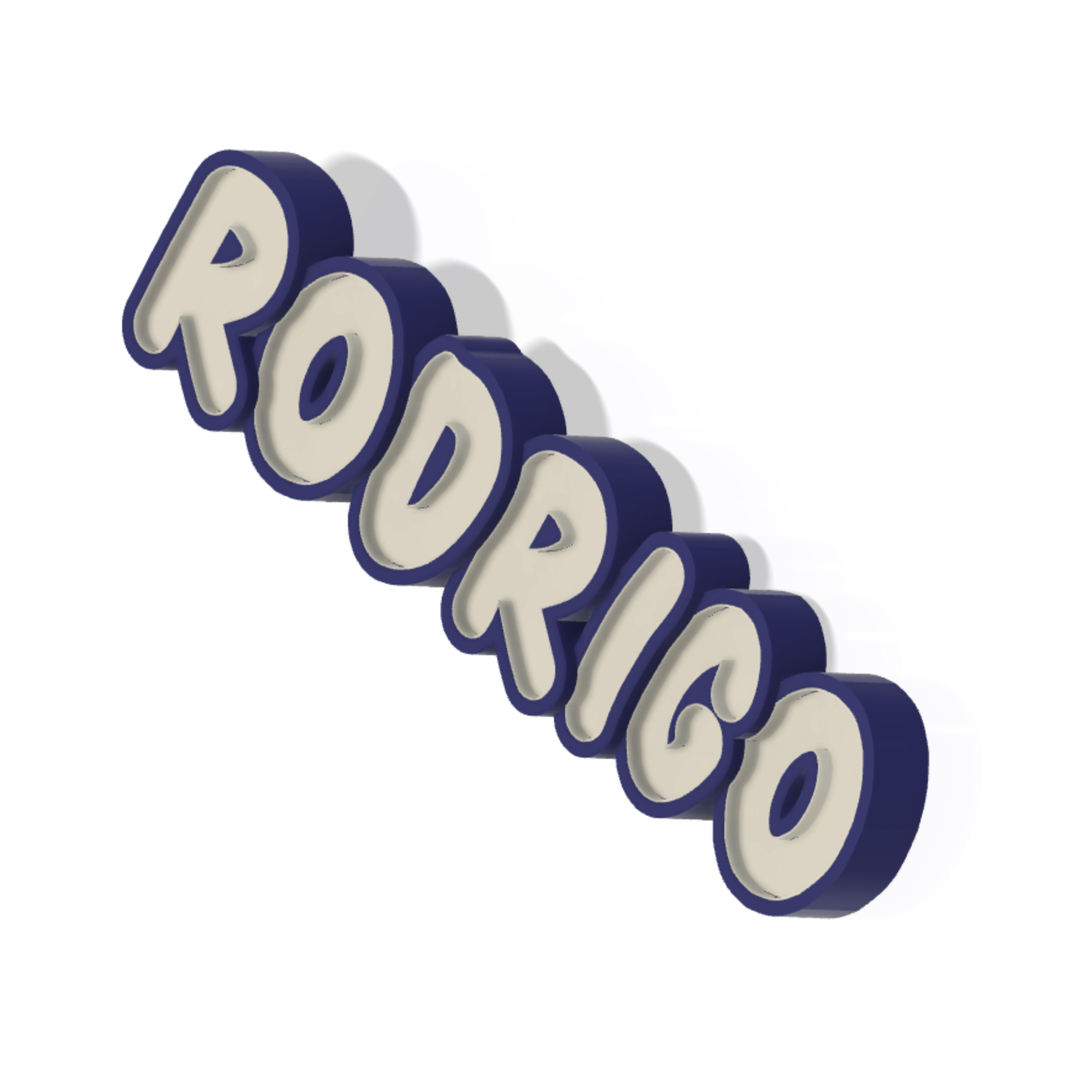 3D file RODRIGO - LED LAMP WITH NAME (NAMELED)・3D printable model to ...