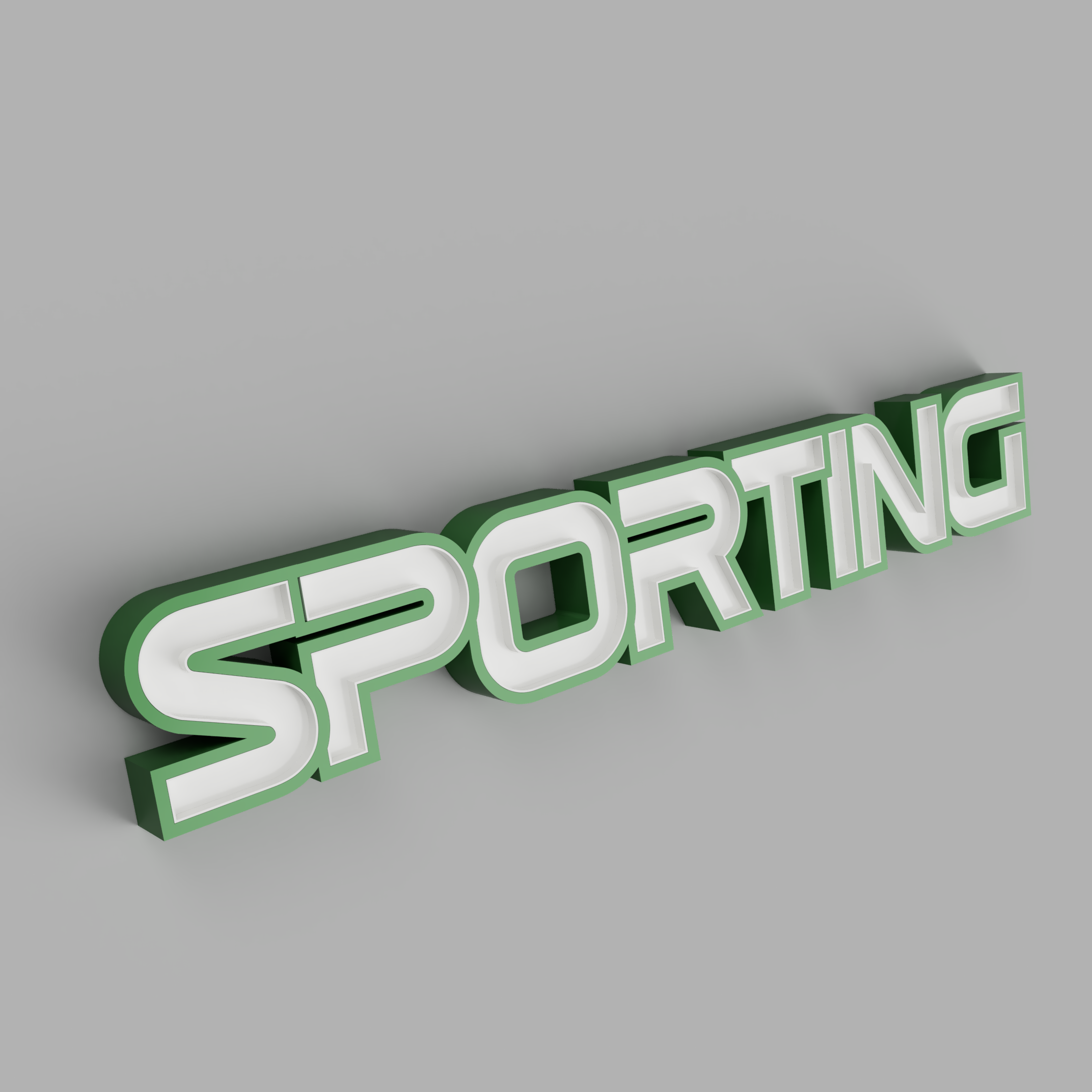 3D file SPORTING - LED LAMP WITH NAME (NAMELED)・Template to download ...