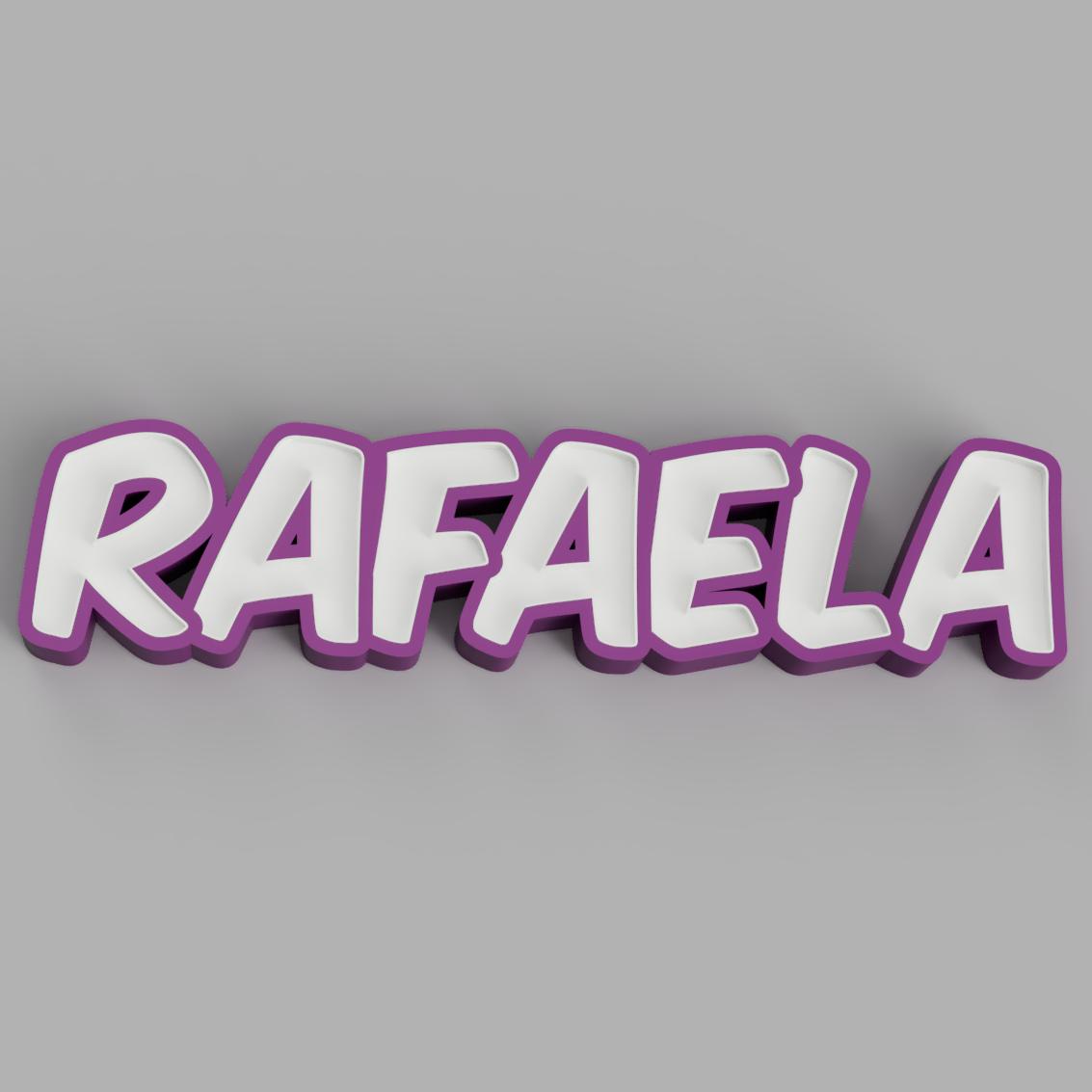 3D file NAMELED RAFAELA - LED LAMP WITH NAME (NAMELED)・3D print design ...