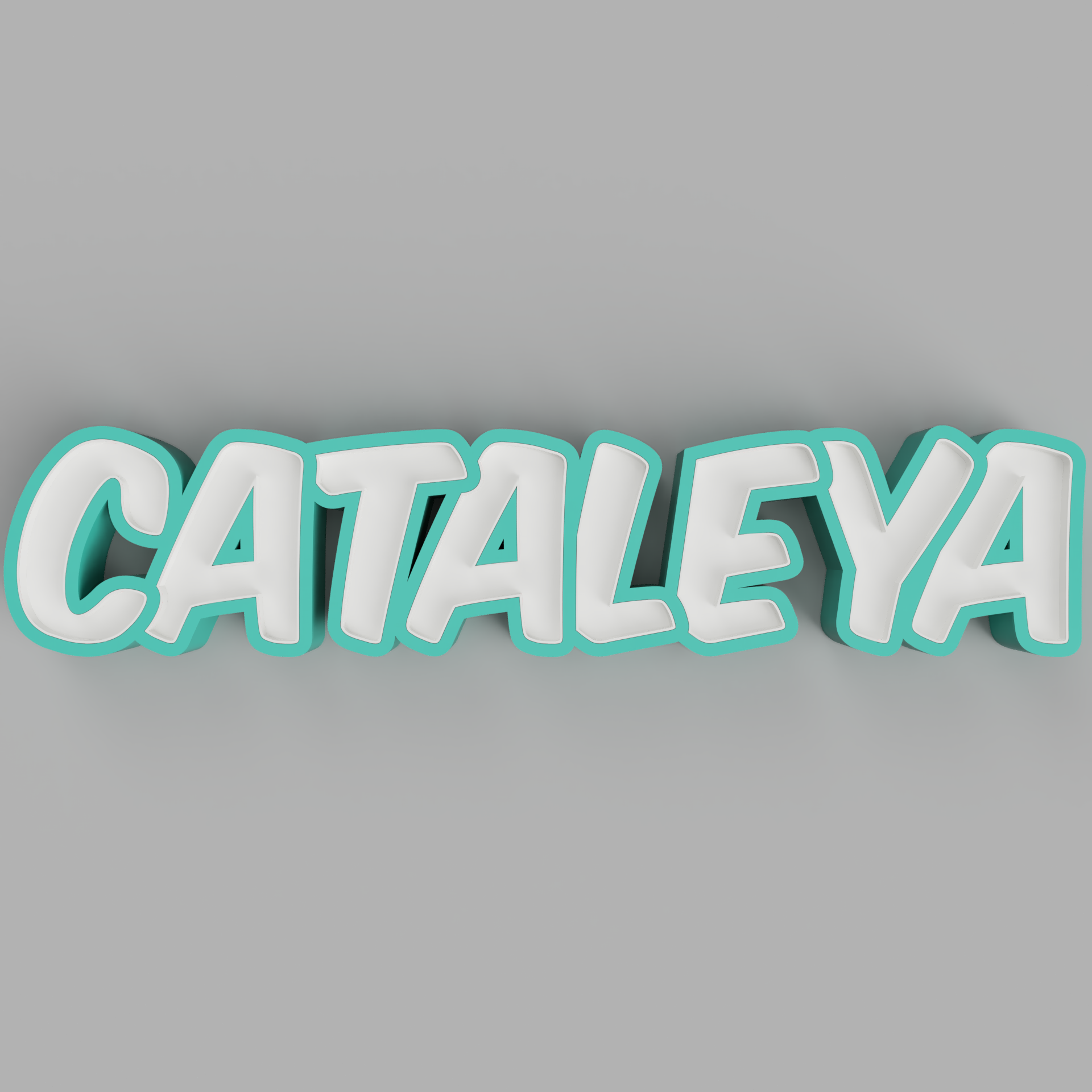 Fichier 3D CATALEYA - LAMPE À LED AVEC NOM (NAMELED)・Design pour ...