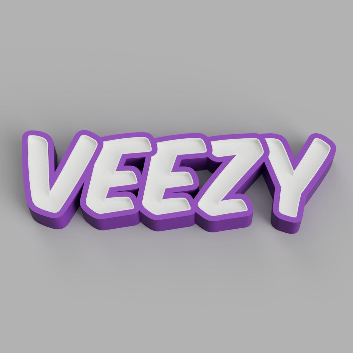 3D file NAMELED VEEZY - LED LAMP WITH NAME 🔦・3D printing design to ...