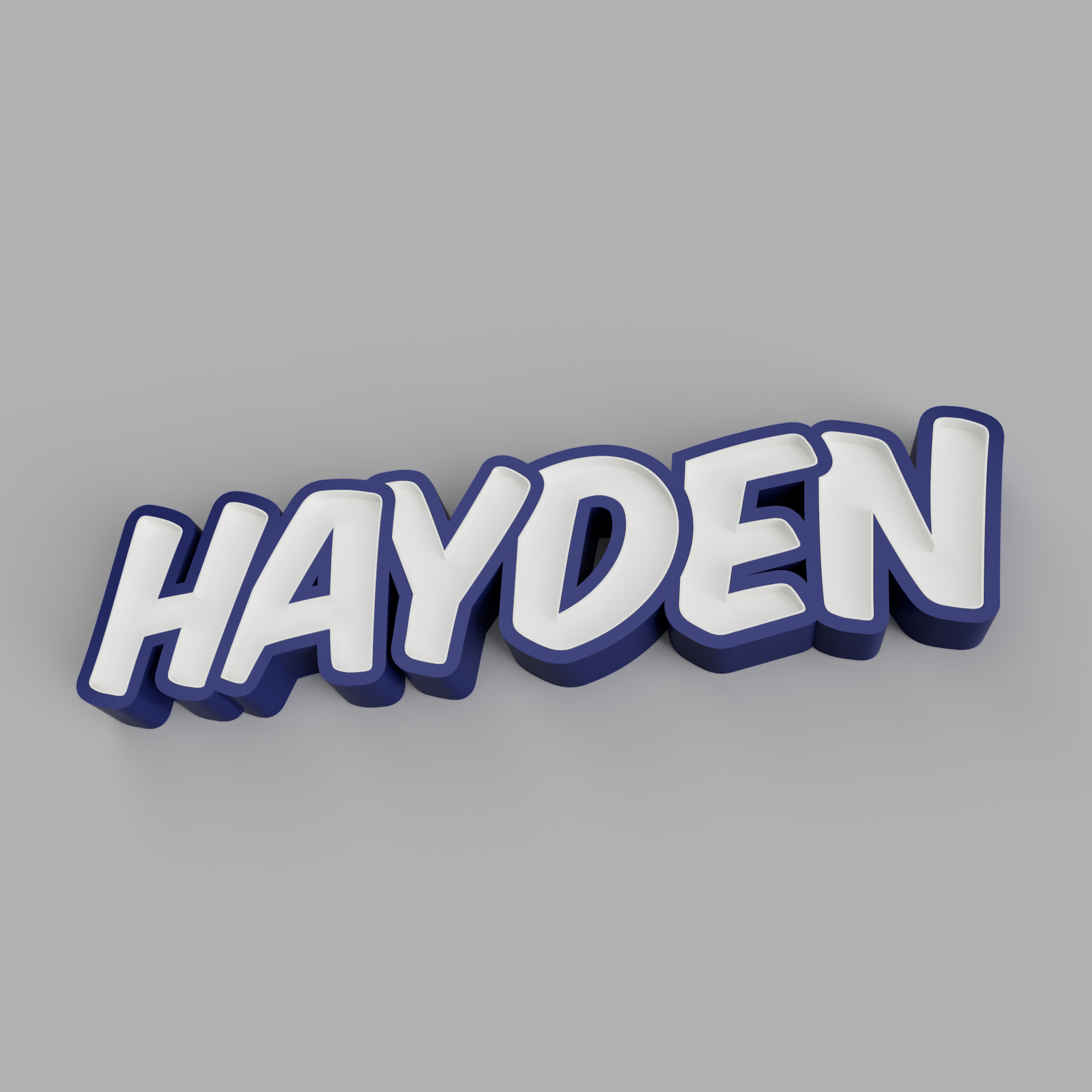 3D file HAYDEN - LED LAMP WITH NAME (NAMELED) 🔦・3D printer design to ...