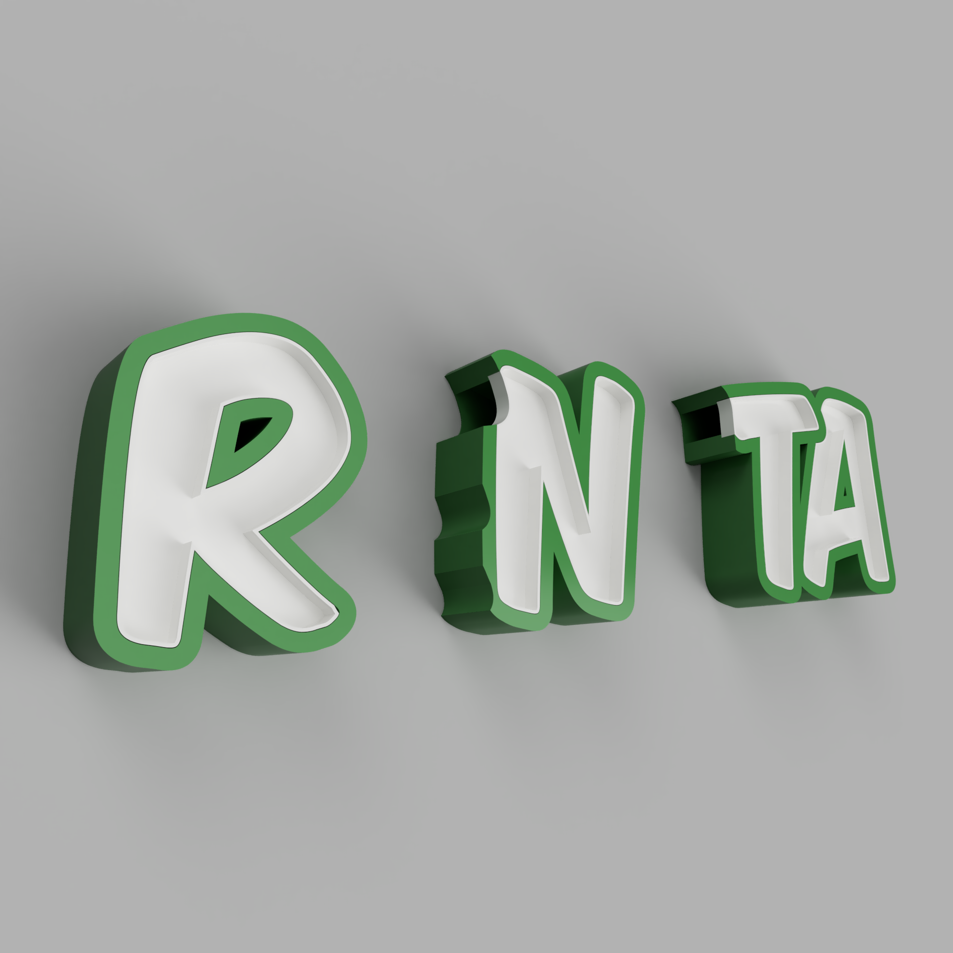 3D file RENATA - LED LAMP WITH NAME (NAMELED)・3D printable design to ...
