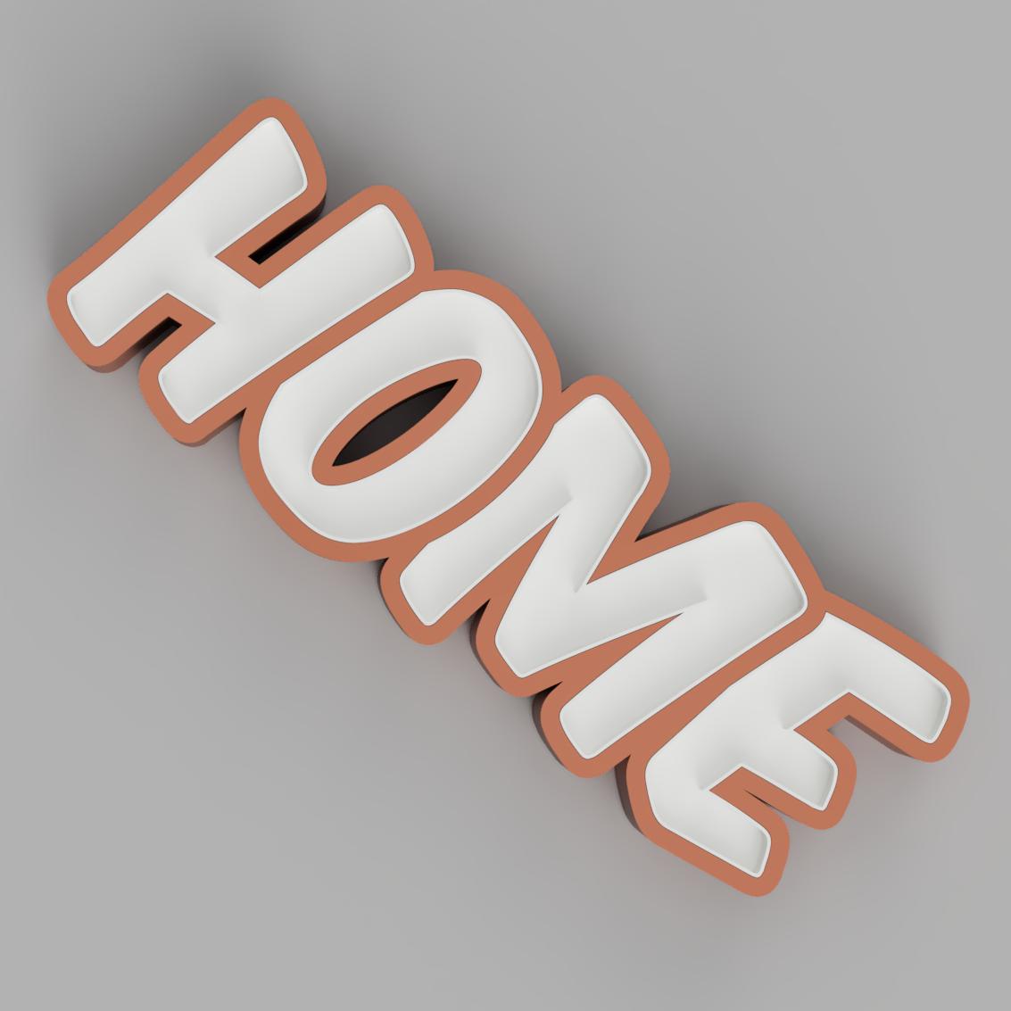 3D file NAMELED HOME - LED LAMP WITH NAME・Model to download and 3D ...