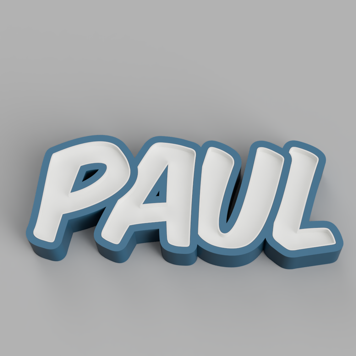 3D file NAMELED PAUL - LED LAMP WITH NAME・Design to download and 3D ...