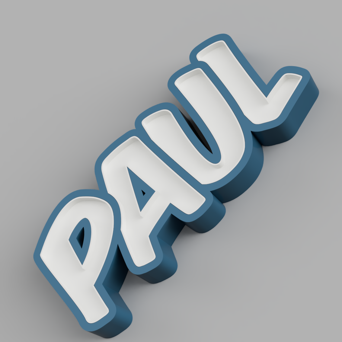 3D file NAMELED PAUL - LED LAMP WITH NAME・Design to download and 3D ...