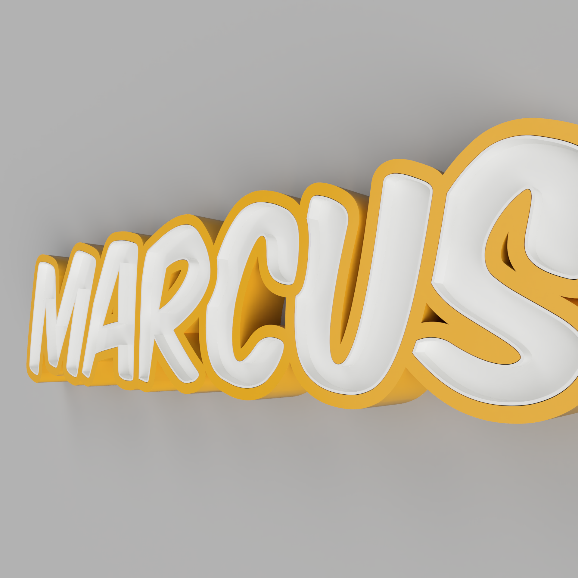 3D file MARCUS - LED LAMP WITH NAME (NAMELED)・Model to download and 3D ...