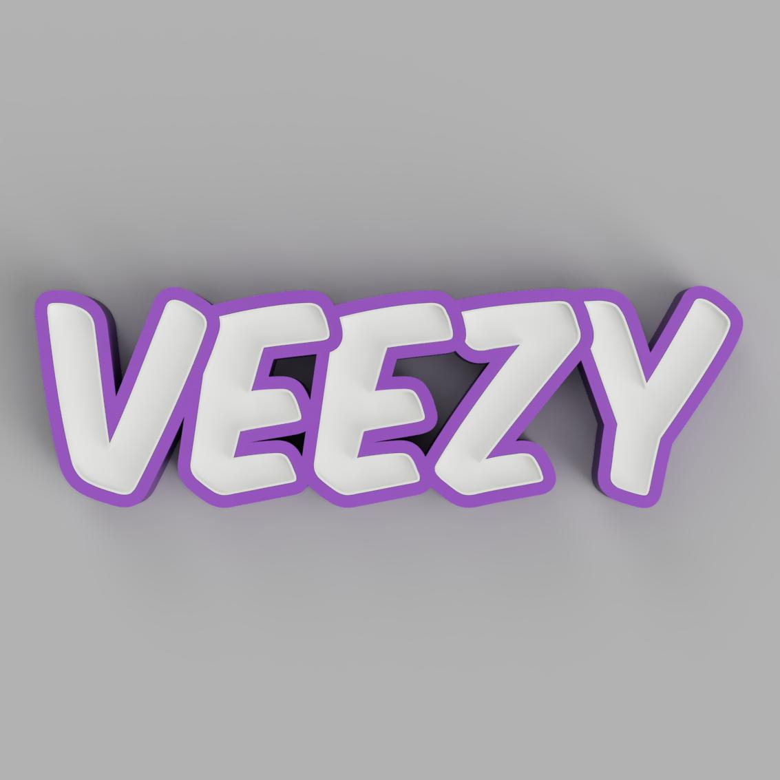 3D file NAMELED VEEZY - LED LAMP WITH NAME 🔦・3D printing design to ...