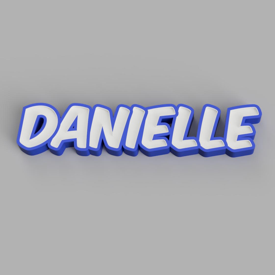 3D file NAMELED DANIELLE - LED LAMP WITH NAME・3D printing idea to ...
