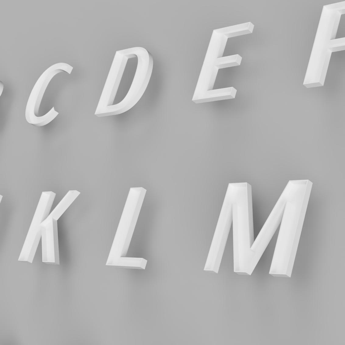 Archivo 3D FONT NAMELED - ARSENAL - alphabet - CREAR TODAS LAS PALABRAS ...