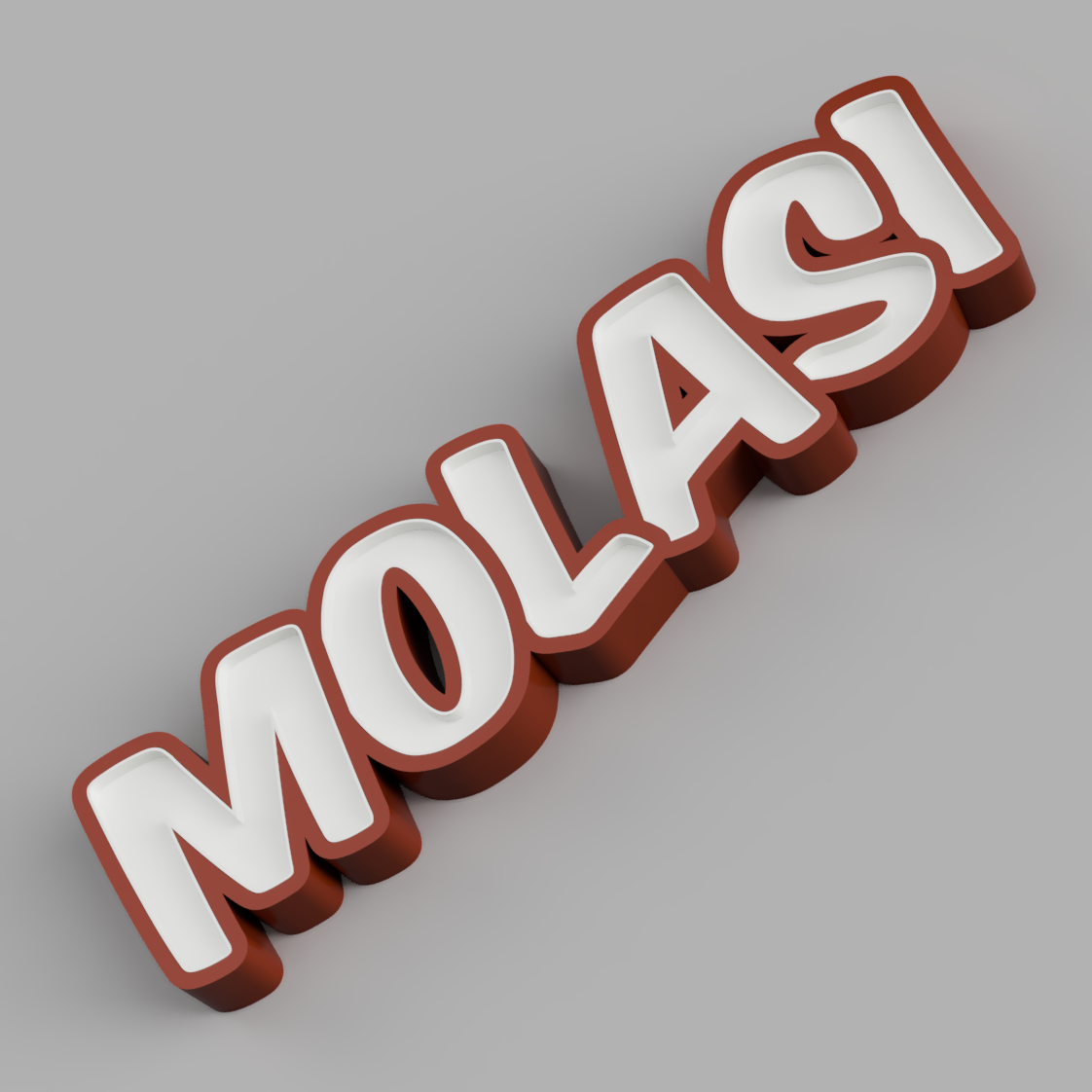 3D file NAMELED MOLASI - LED LAMP WITH NAME・3D printer design to ...