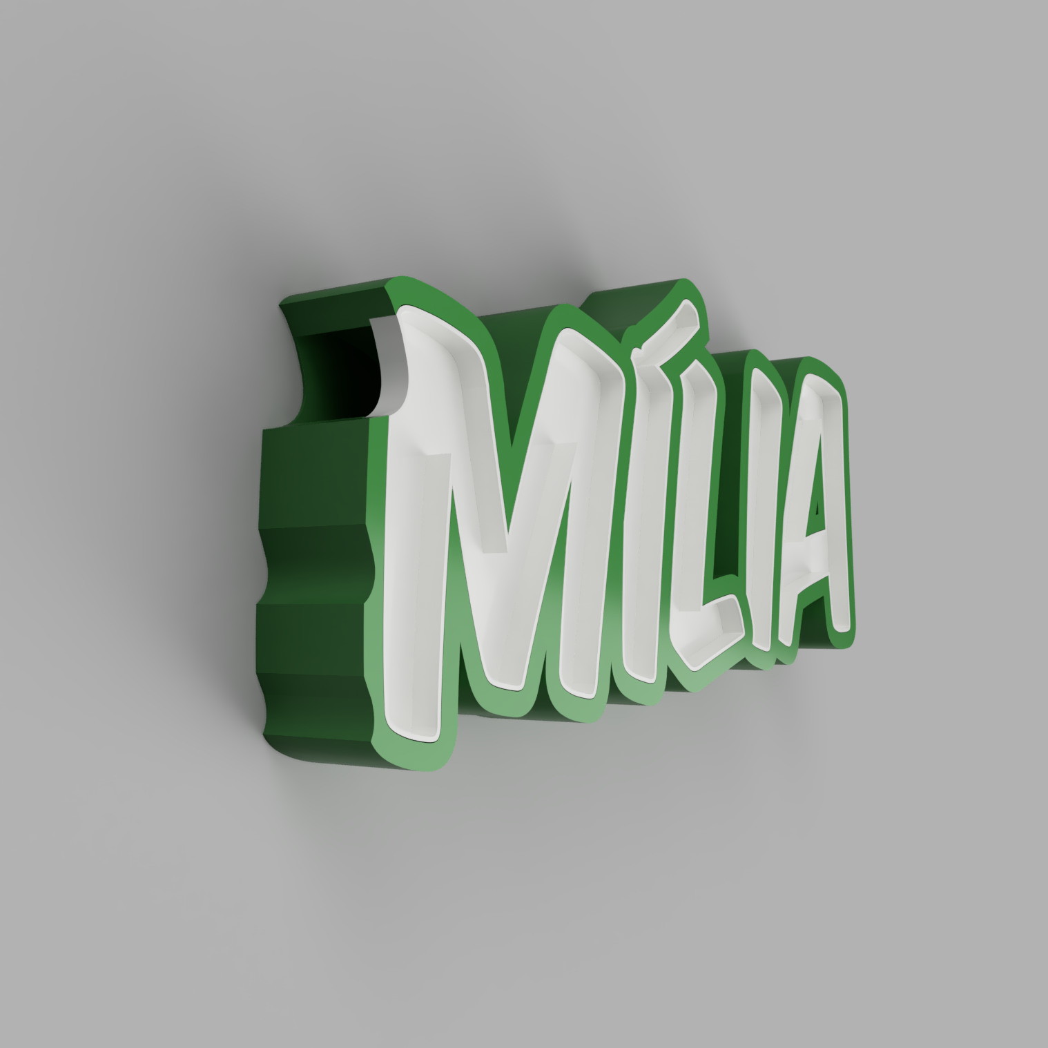 3D file EMÍLIA - LED LAMP WITH NAME (NAMELED)・Model to download and 3D ...