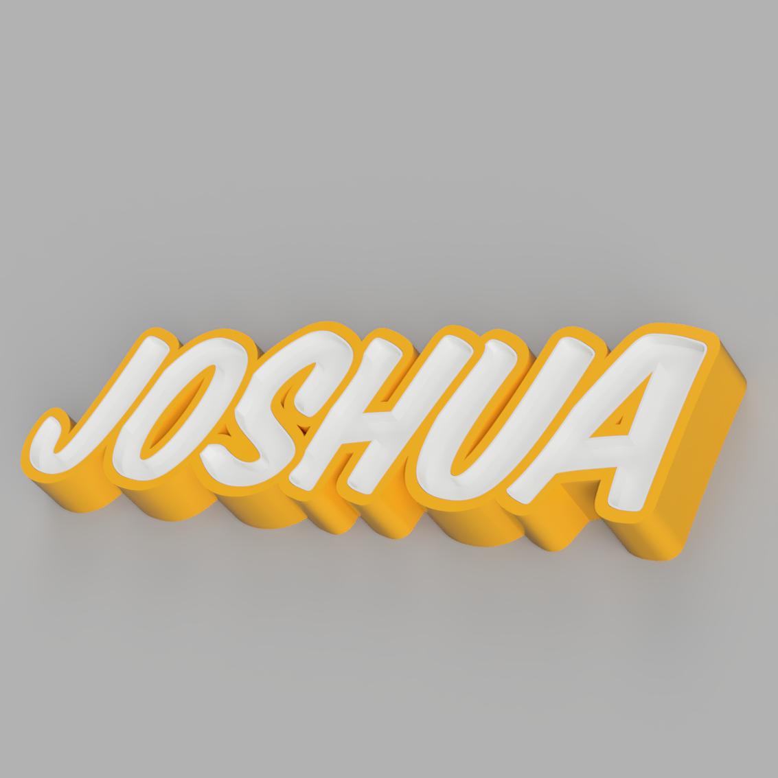 Joshua Name 3d