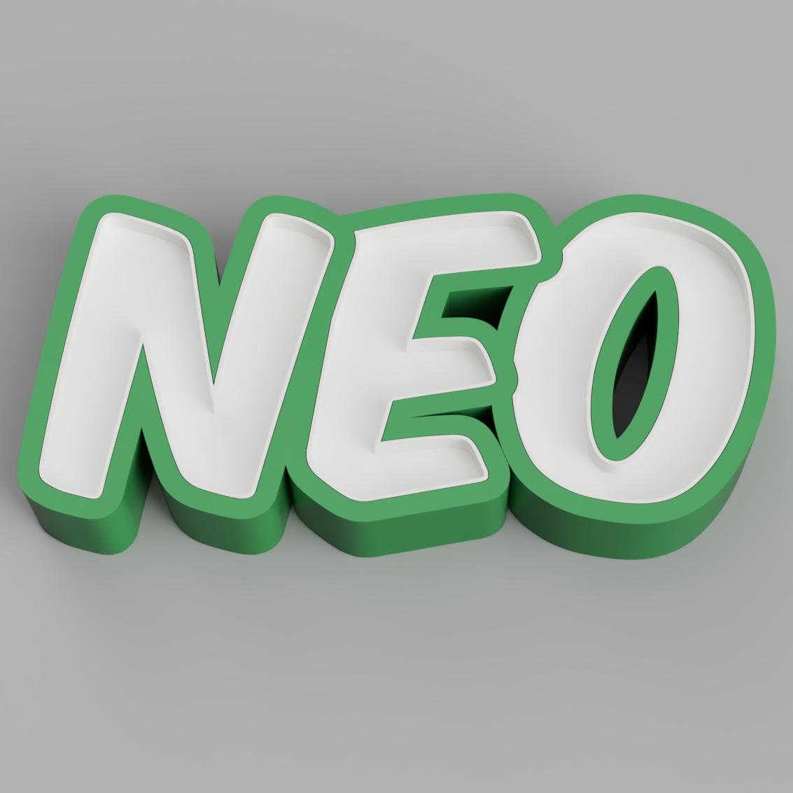 Файл 3D NAMELED NEO - LED LAMP WITH NAME・Дизайн для загрузки и 3D ...