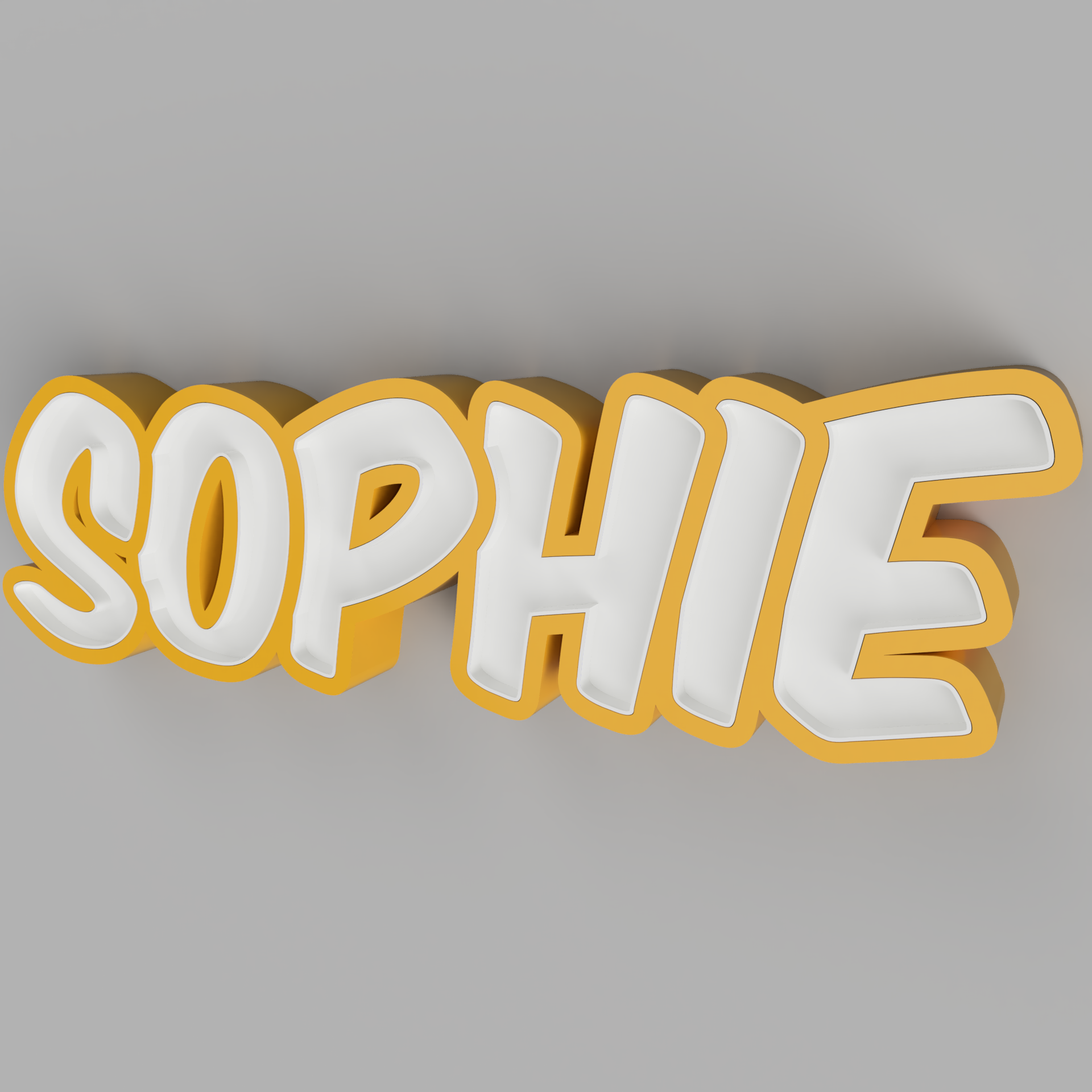 3D file NAMELED SOPHIE - LED LAMP WITH NAME・3D printer model to ...