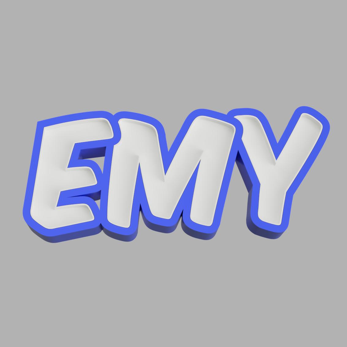 3D file NAMELED EMY - LED LAMP WITH NAME・3D printable model to download ...