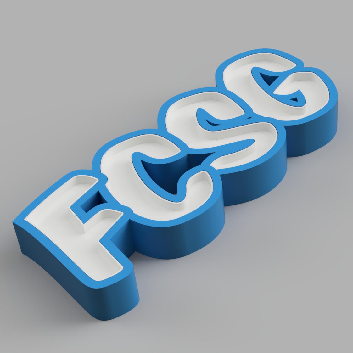 3D file NAMELED FCSG - LED LAMP WITH NAME・Template to download and 3D ...