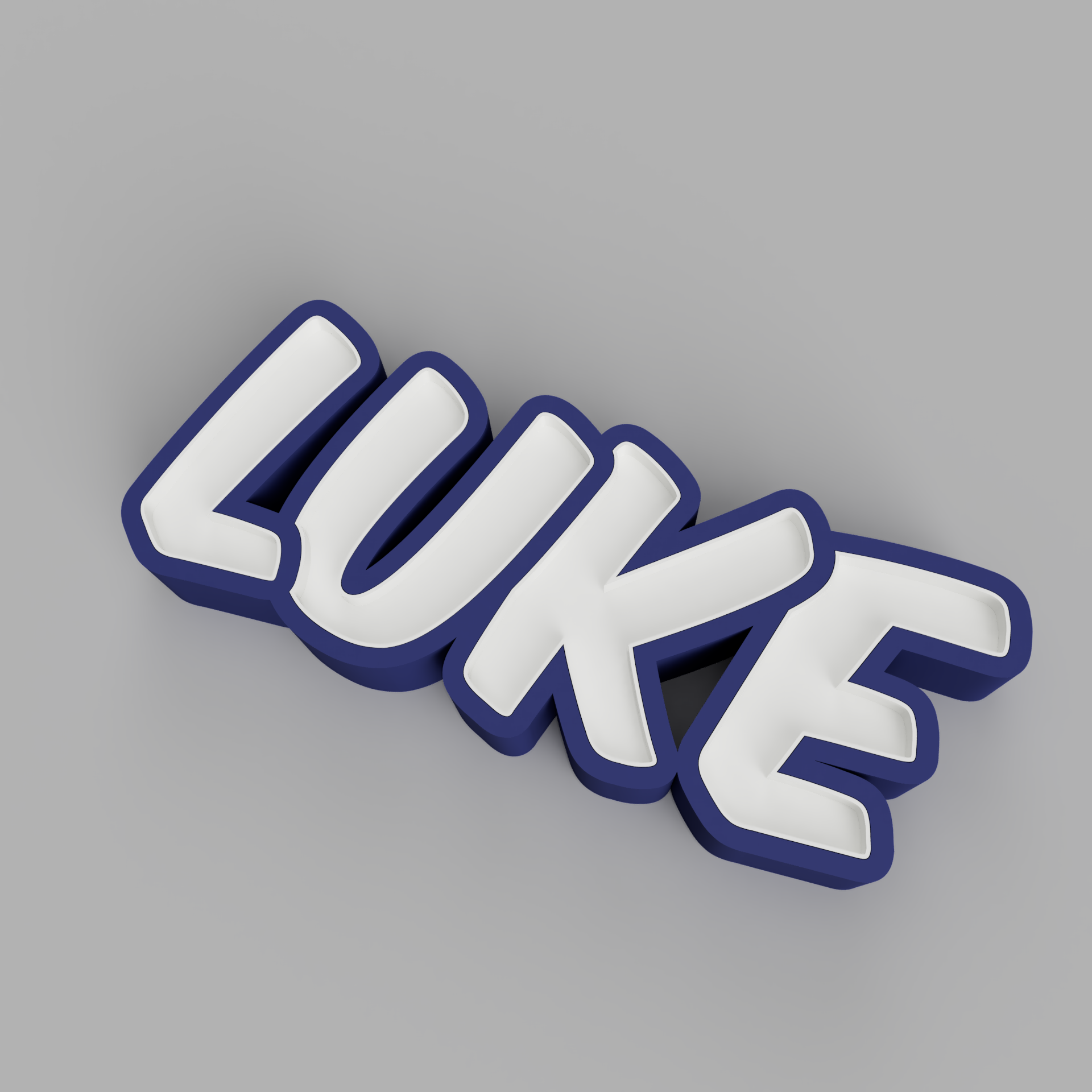 3D file LUKE - LED LAMP WITH NAME (NAMELED) 🔦・Design to download and 3D ...