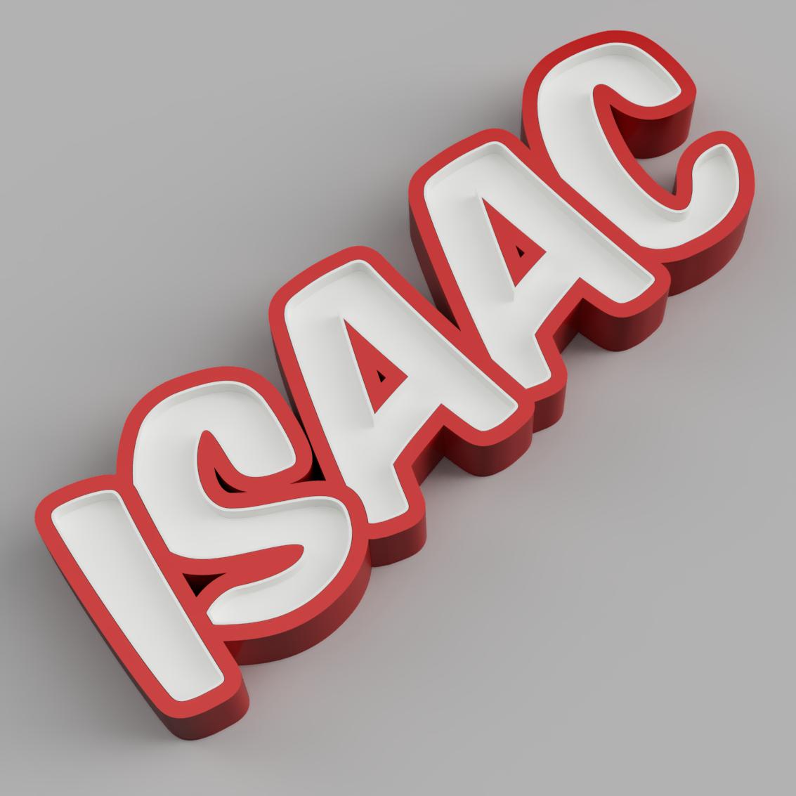 3D file NAMELED ISAAC - LED LAMP WITH NAME・3D printer design to ...