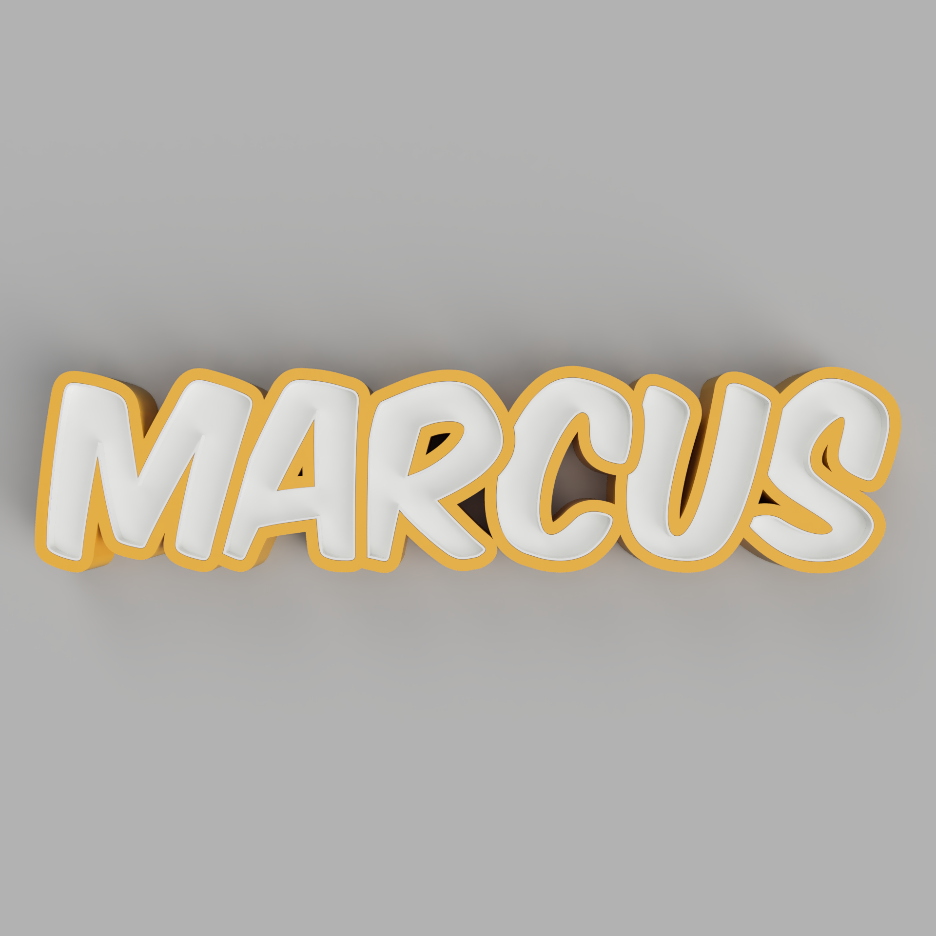 3D file MARCUS - LED LAMP WITH NAME (NAMELED)・Model to download and 3D ...