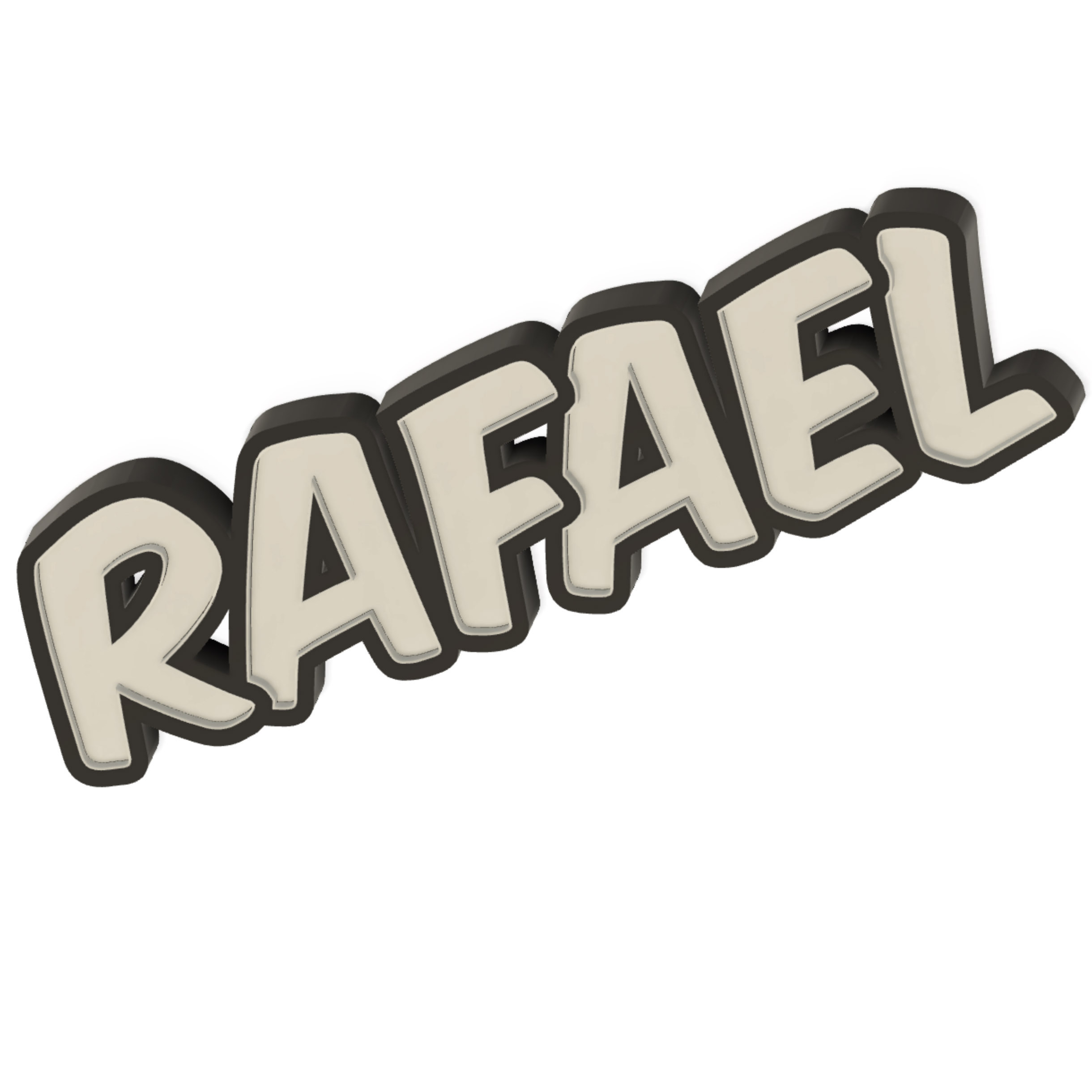 3D file RAFAEL - LED LAMP WITH NAME (NAMELED)・3D printer model to ...