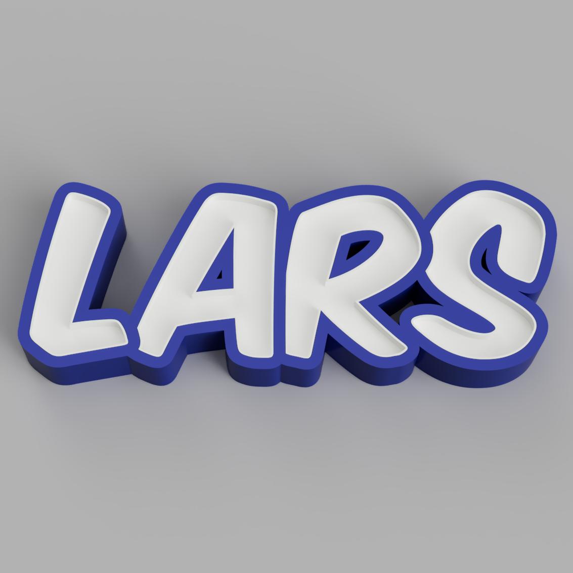 Archivo 3D NAMELED LARS - LÁMPARA LED CON NOMBRE 🏠・Plan imprimible en ...