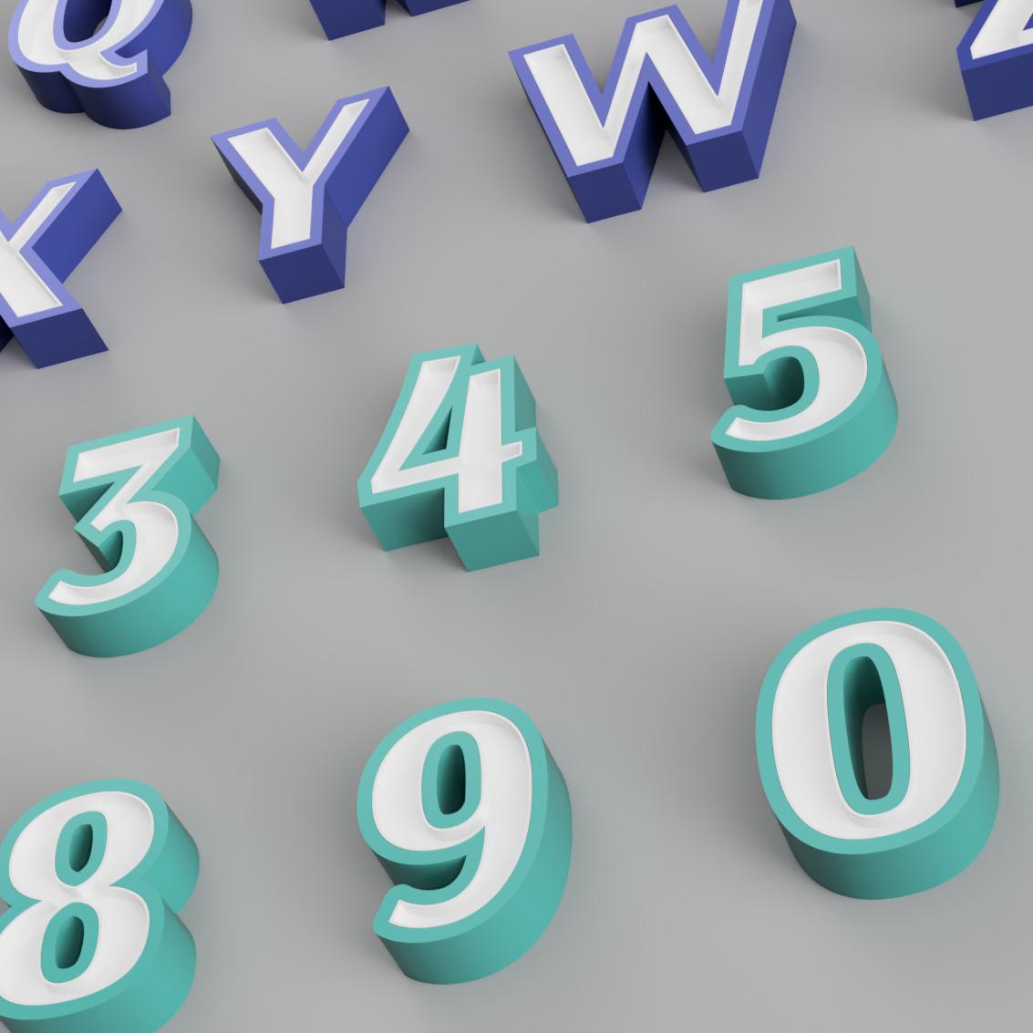 3D file FONT NAMELED - ARSENAL - alphabet - CREATE ALL WORDS IN LED ...