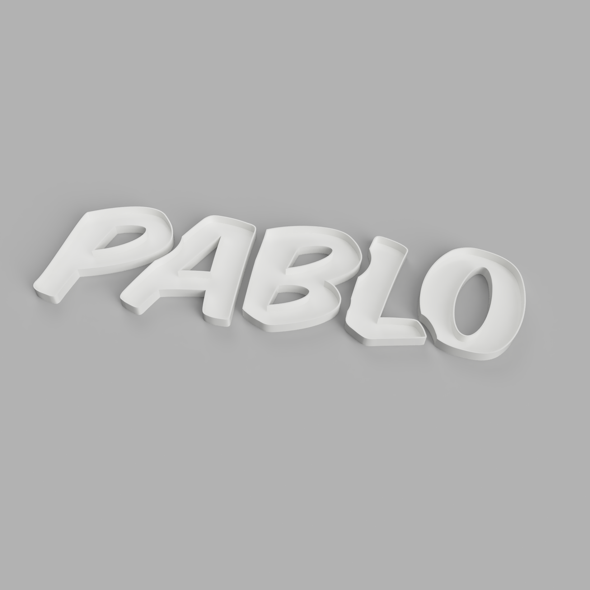 3D file NAMELED PABLO - LED LAMP WITH NAME 🔦・Design to download and 3D ...