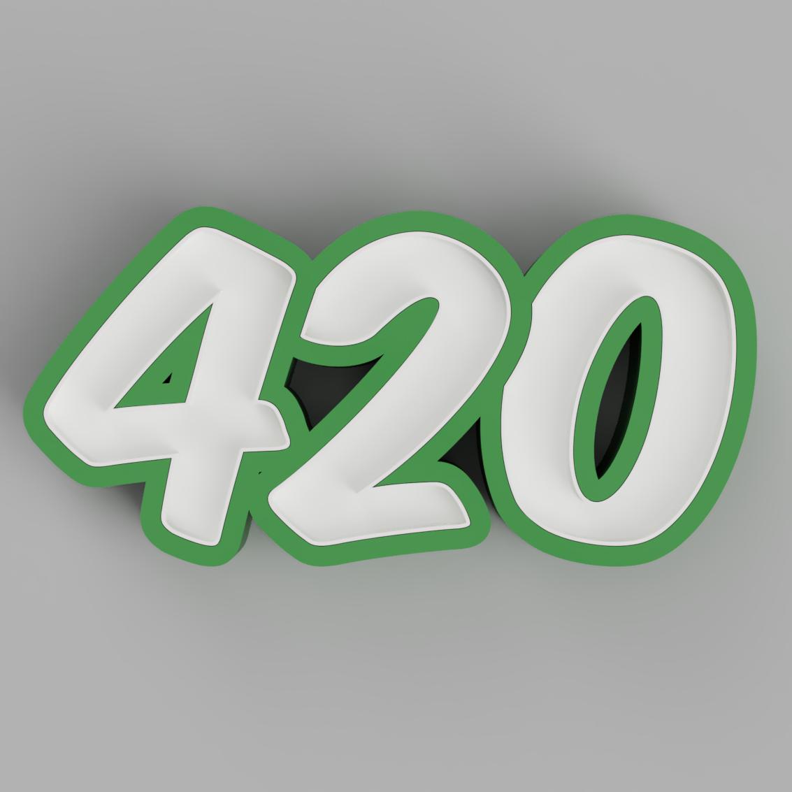 3D file NAMELED 420 - LED LAMP WITH NAME 🔦・3D printable model to ...