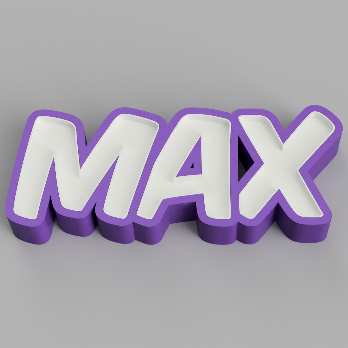 3D file NAMELED MAX - LED LAMP WITH NAME 🔦・3D printable model to ...