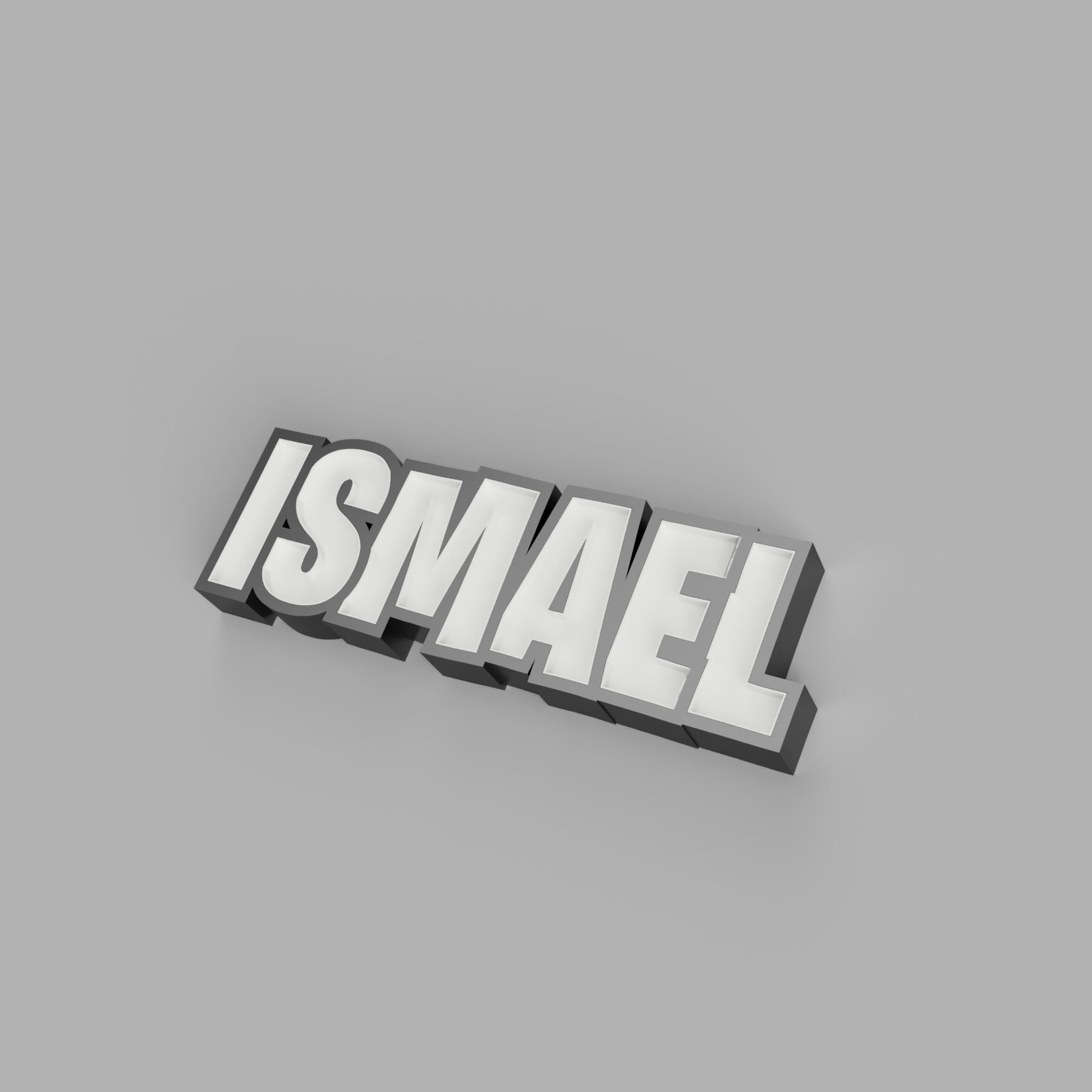 3D file ISMAEL (With Fortnite character) - LED LAMP WITH NAME (NAMELED ...