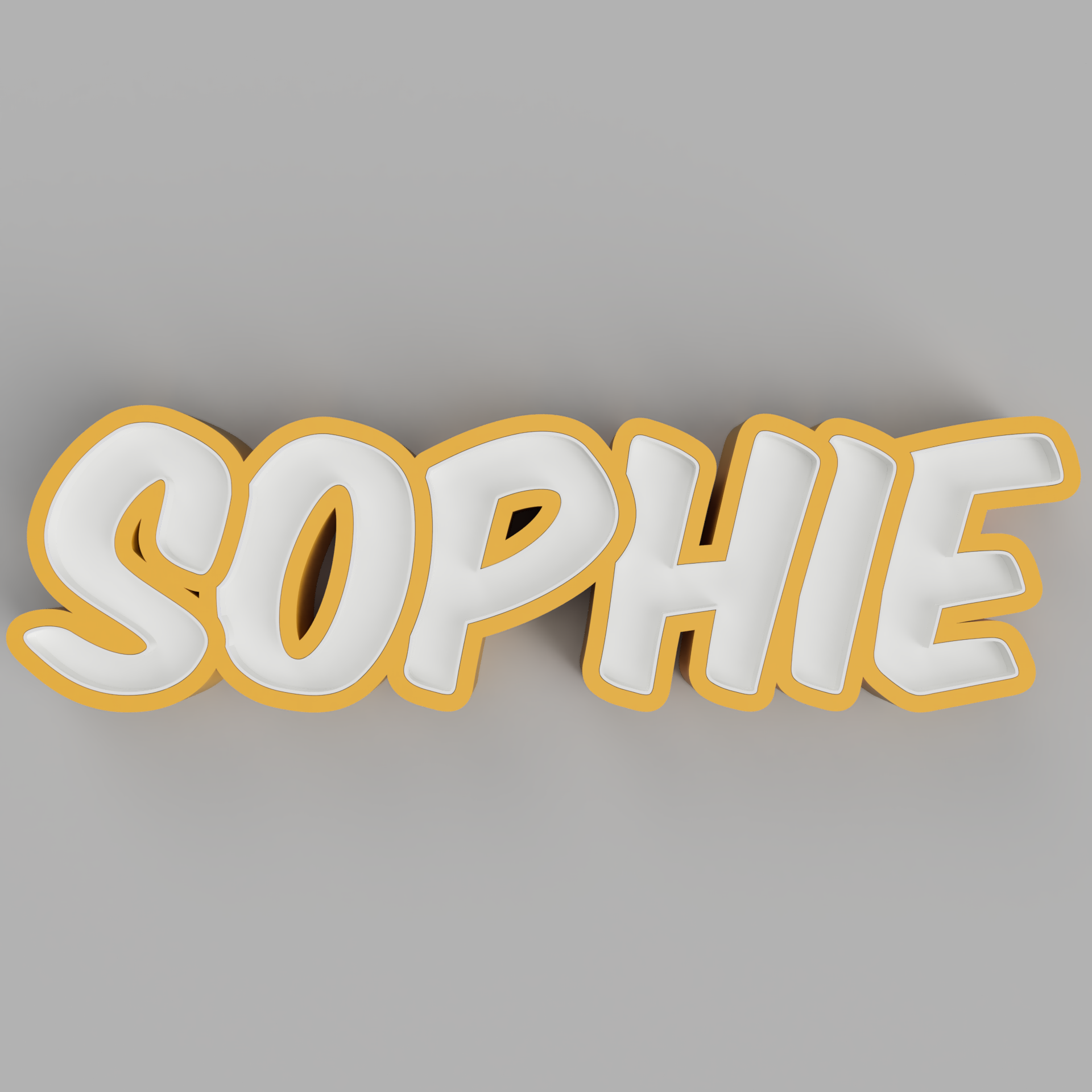 3D file NAMELED SOPHIE - LED LAMP WITH NAME・3D printer model to ...