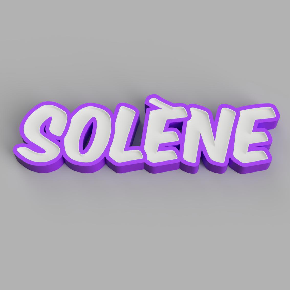 Archivo 3D NAMELED SOLÈNE - LÁMPARA LED CON NOMBRE 🏠・Modelo para ...