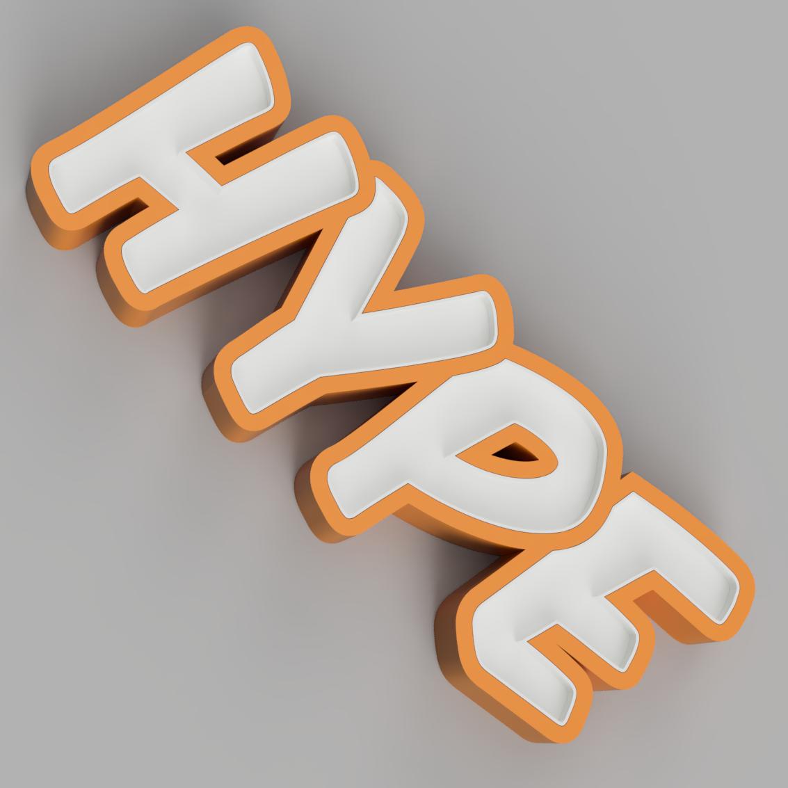 3D file NAMELED HYPE - LED LAMP WITH NAME 🔦・3D printable model to ...