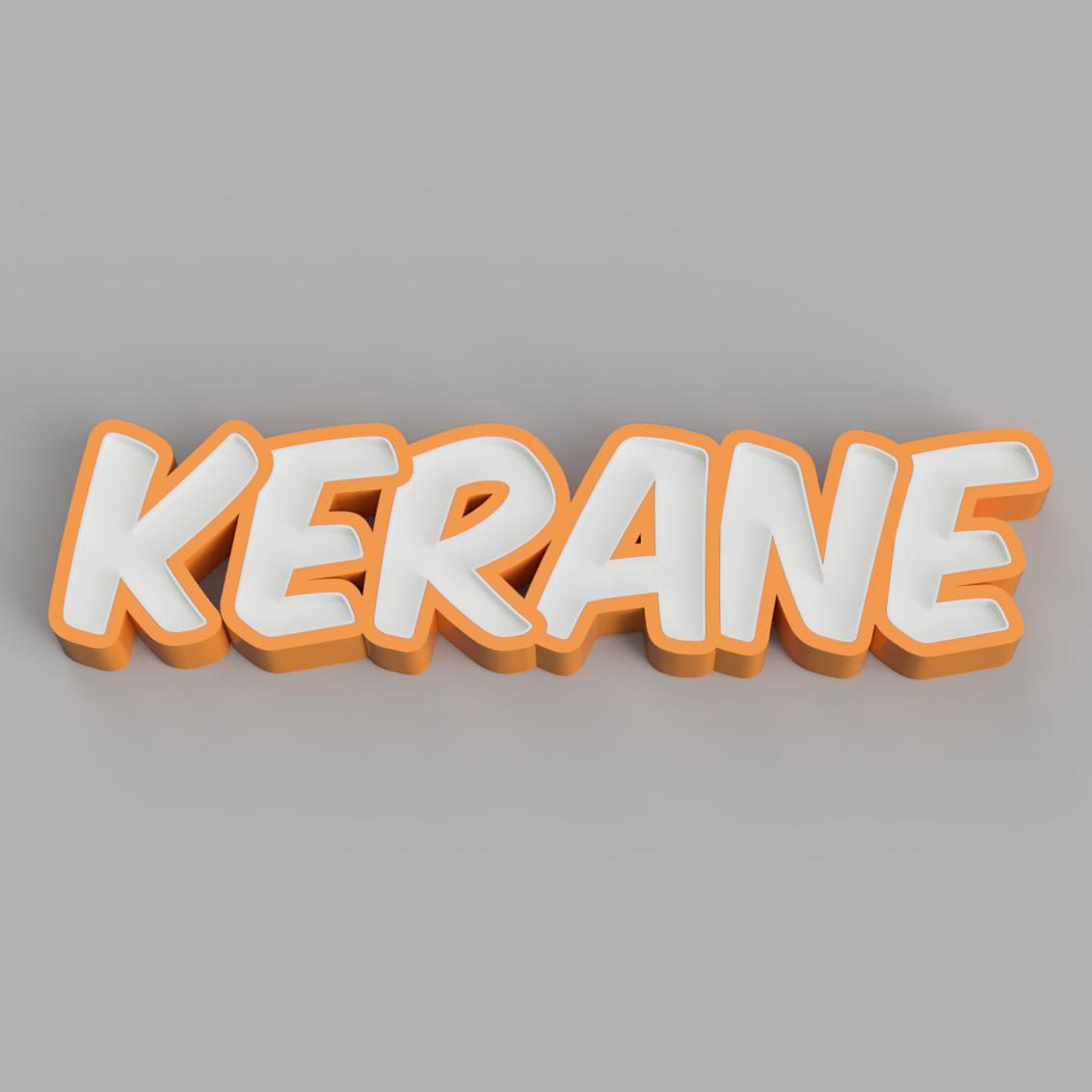 Archivo 3D NAMELED KERANE - LÁMPARA LED CON NOMBRE 🏠・Modelo para ...