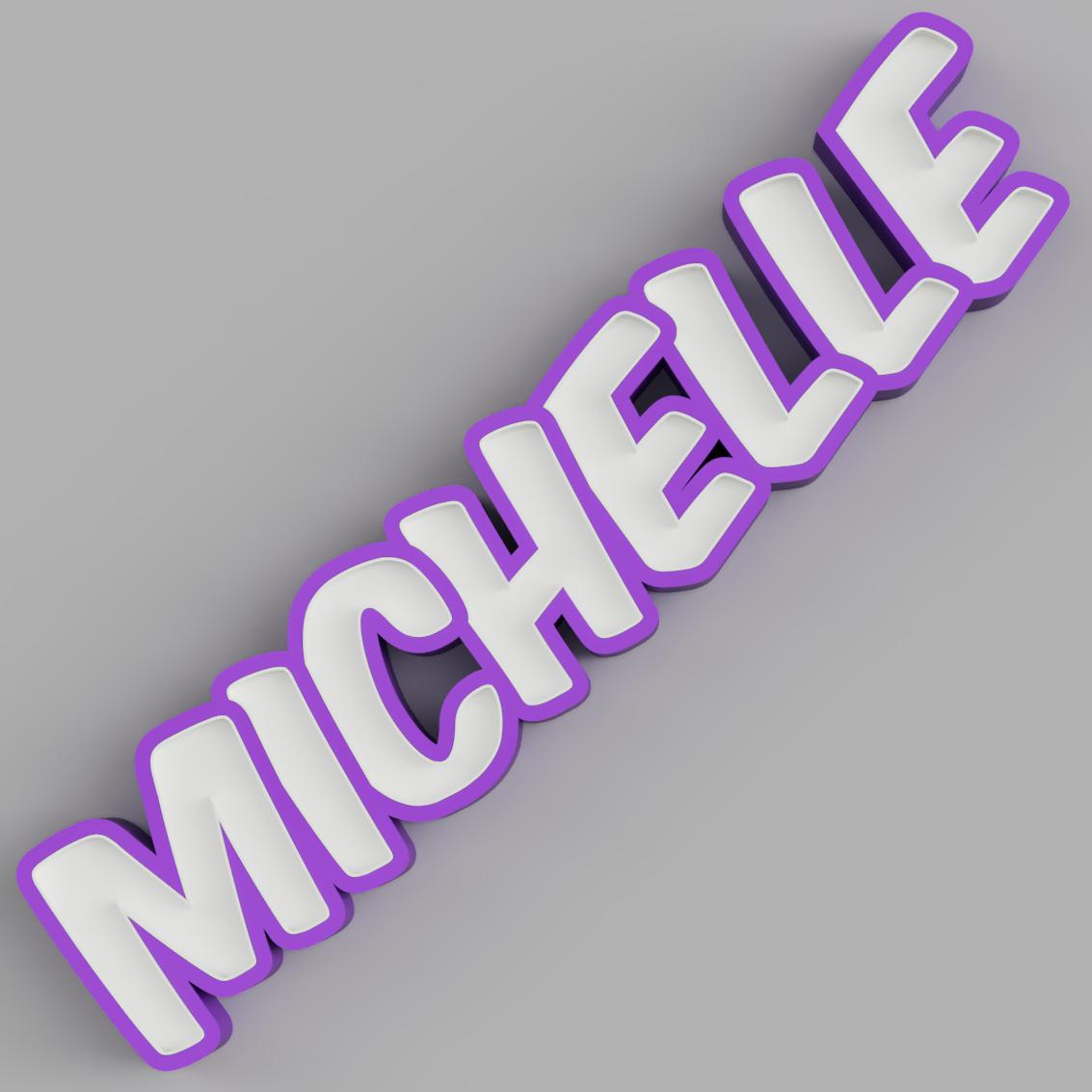 Michelle Name Font