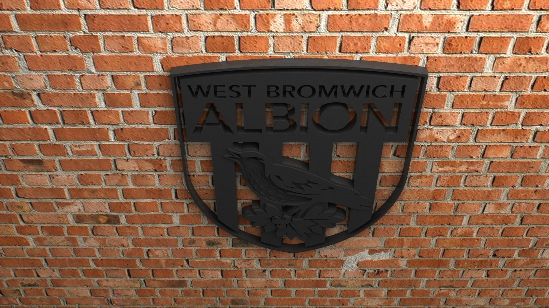 STL file West Bromwich Albion FC Logo 🥅・3D printing idea to download・Cults