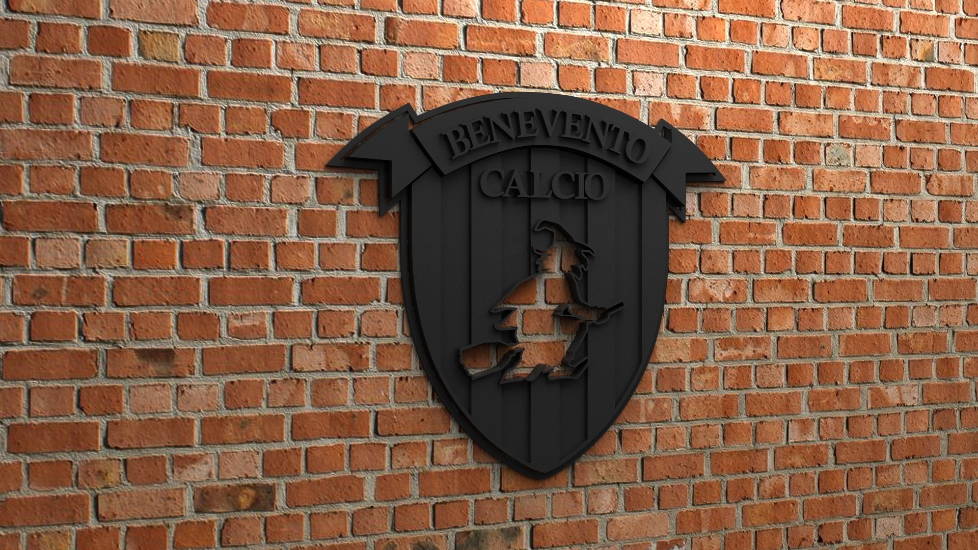 OBJ file Benevento Calcio Logo 🥅・Template to download and 3D print・Cults