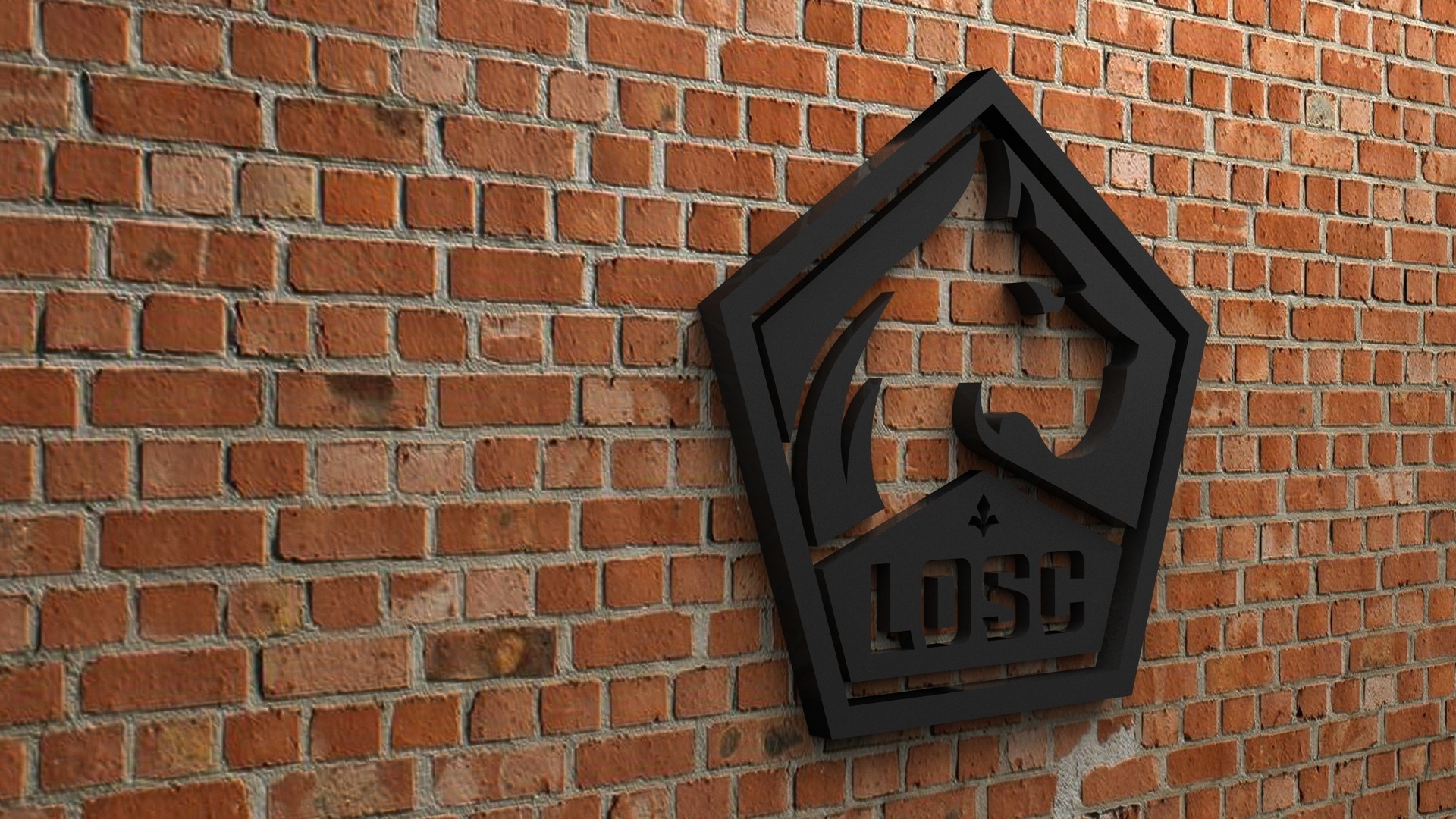 STL file Lille OSC Logo 🥅・Model to download and 3D print・Cults