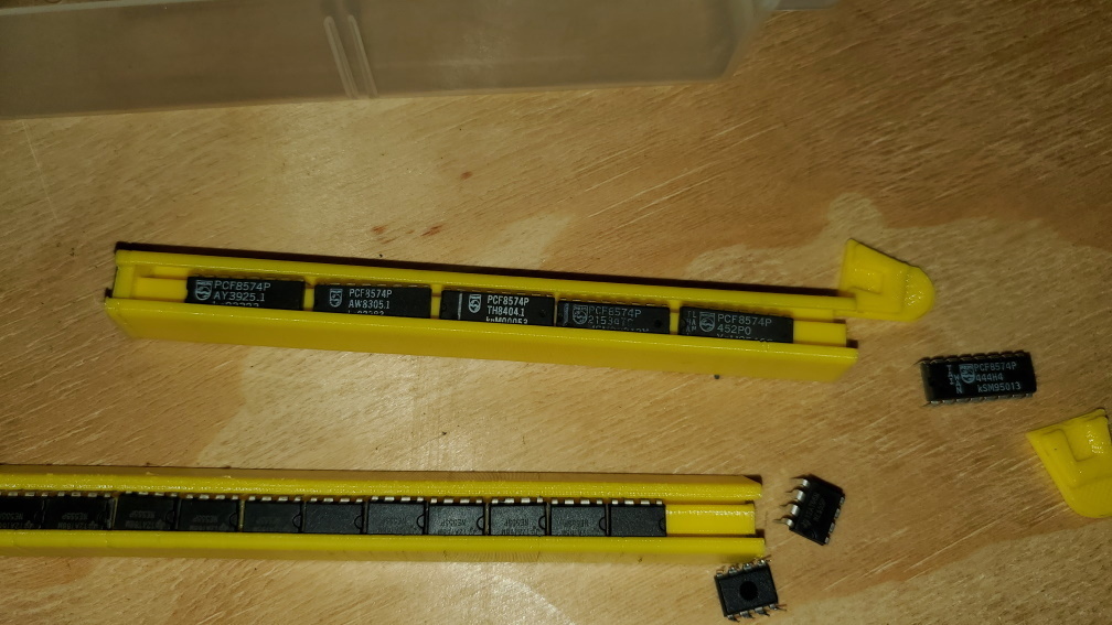 Free STL file IC Storage Tube with Window・3D printing idea to download ...