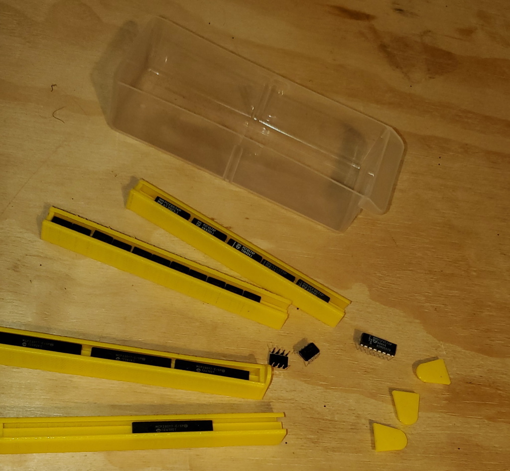 Free STL file IC Storage Tube with Window・3D printing idea to download ...