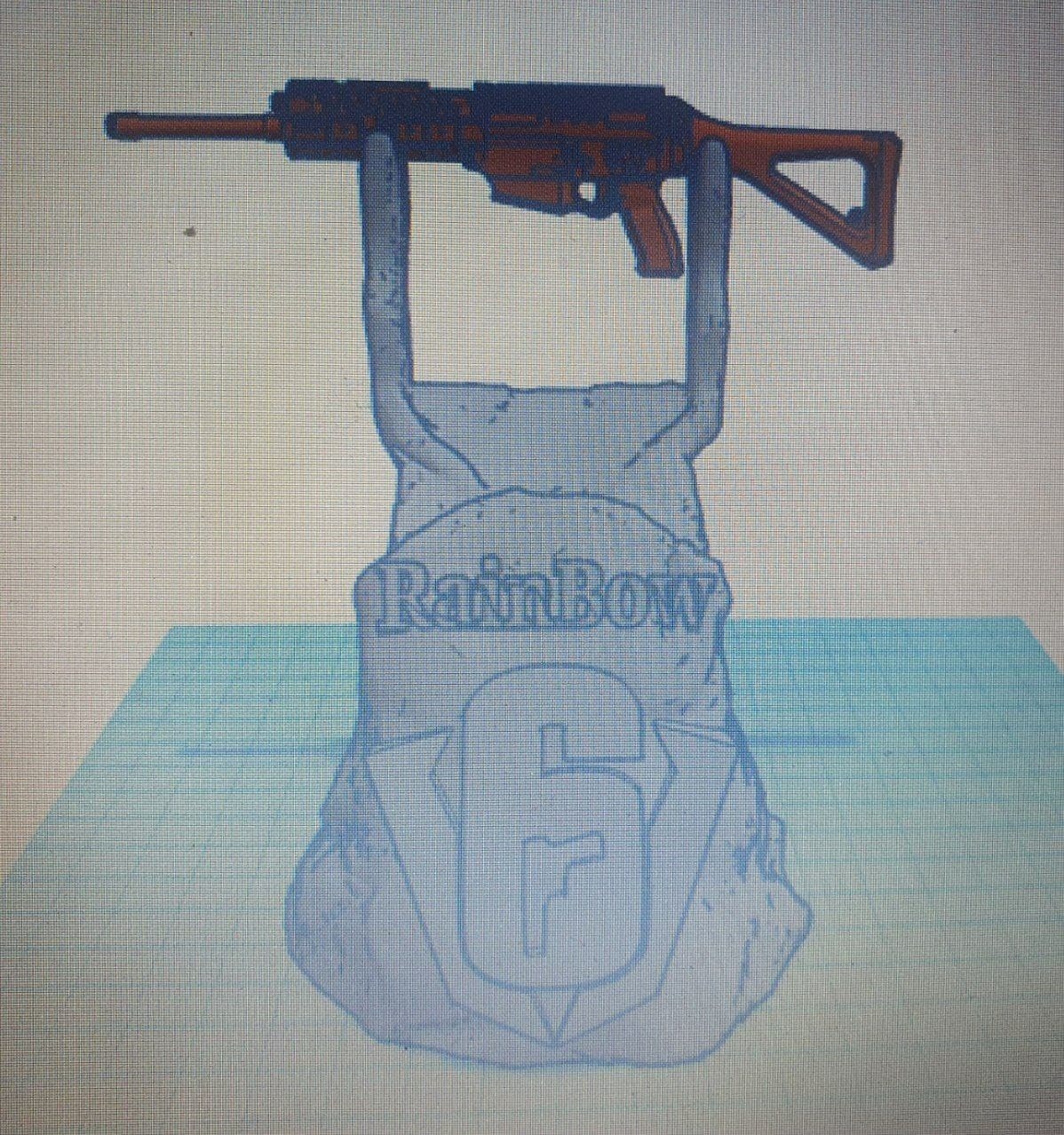 STL file RAINBOW SIX SIEGE CONTROLLER STAND・3D printer design to ...